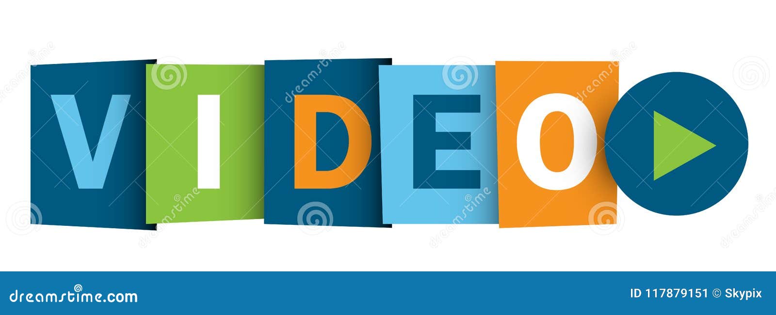 VIDEO web button with icon stock vector. Illustration of internet ...