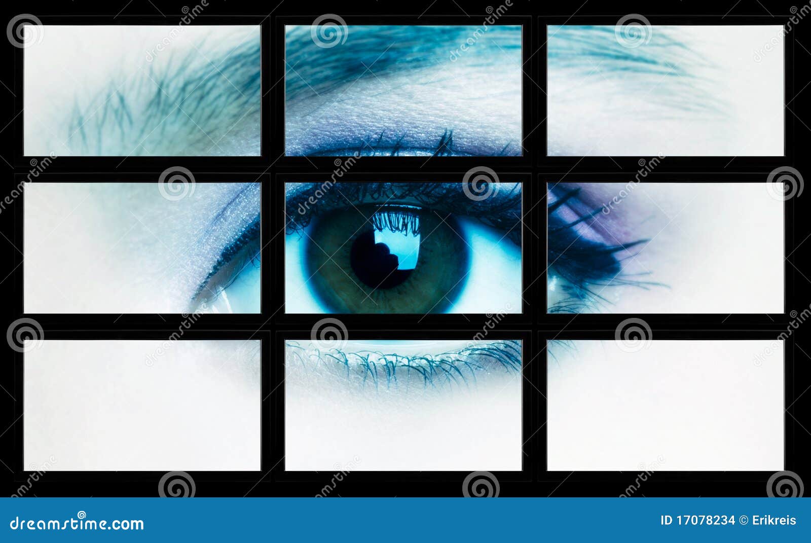 Video wall stock photo. Image of media, display, hdtv - 17078234