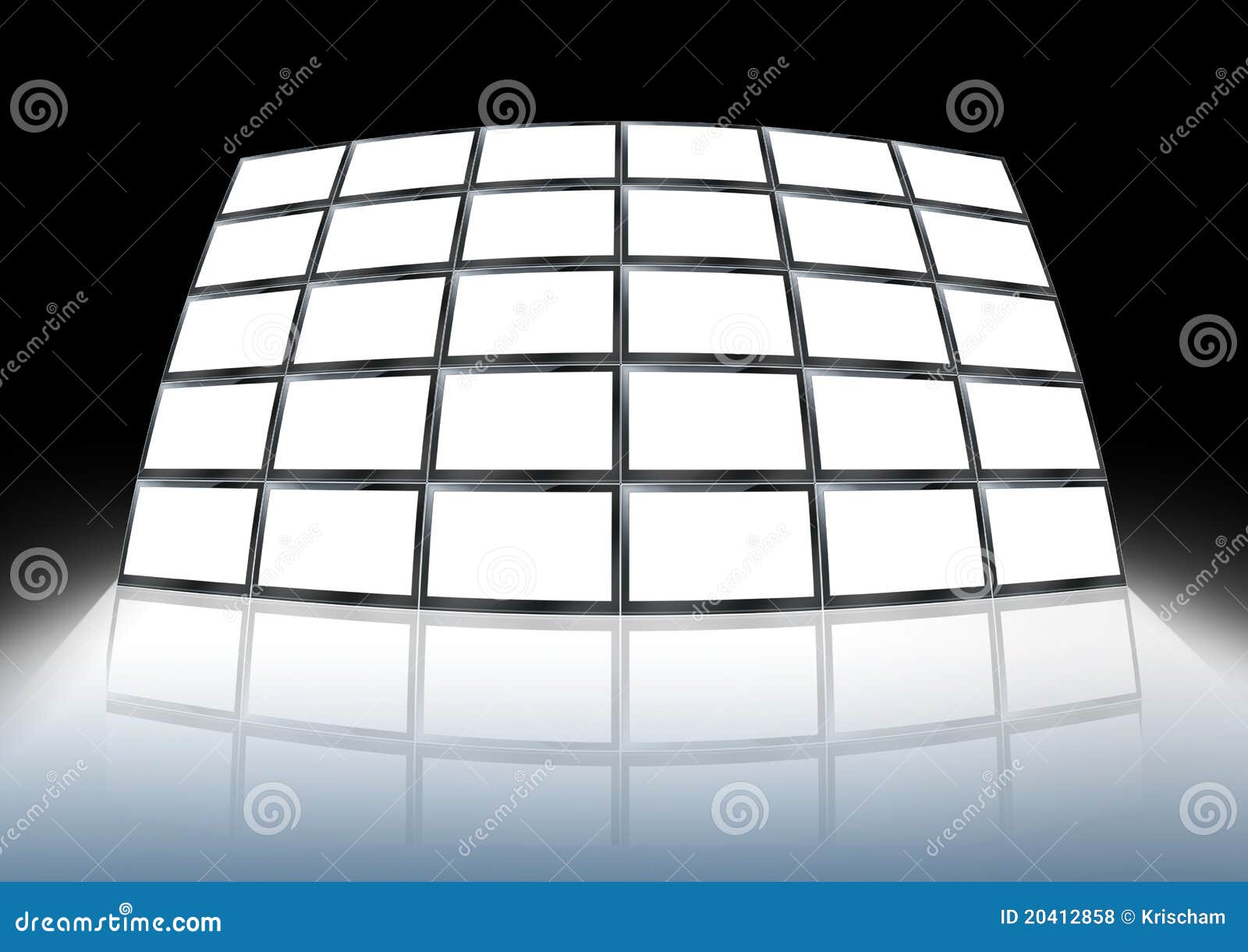 Video wall stock illustration. Illustration of exclusive - 20412858
