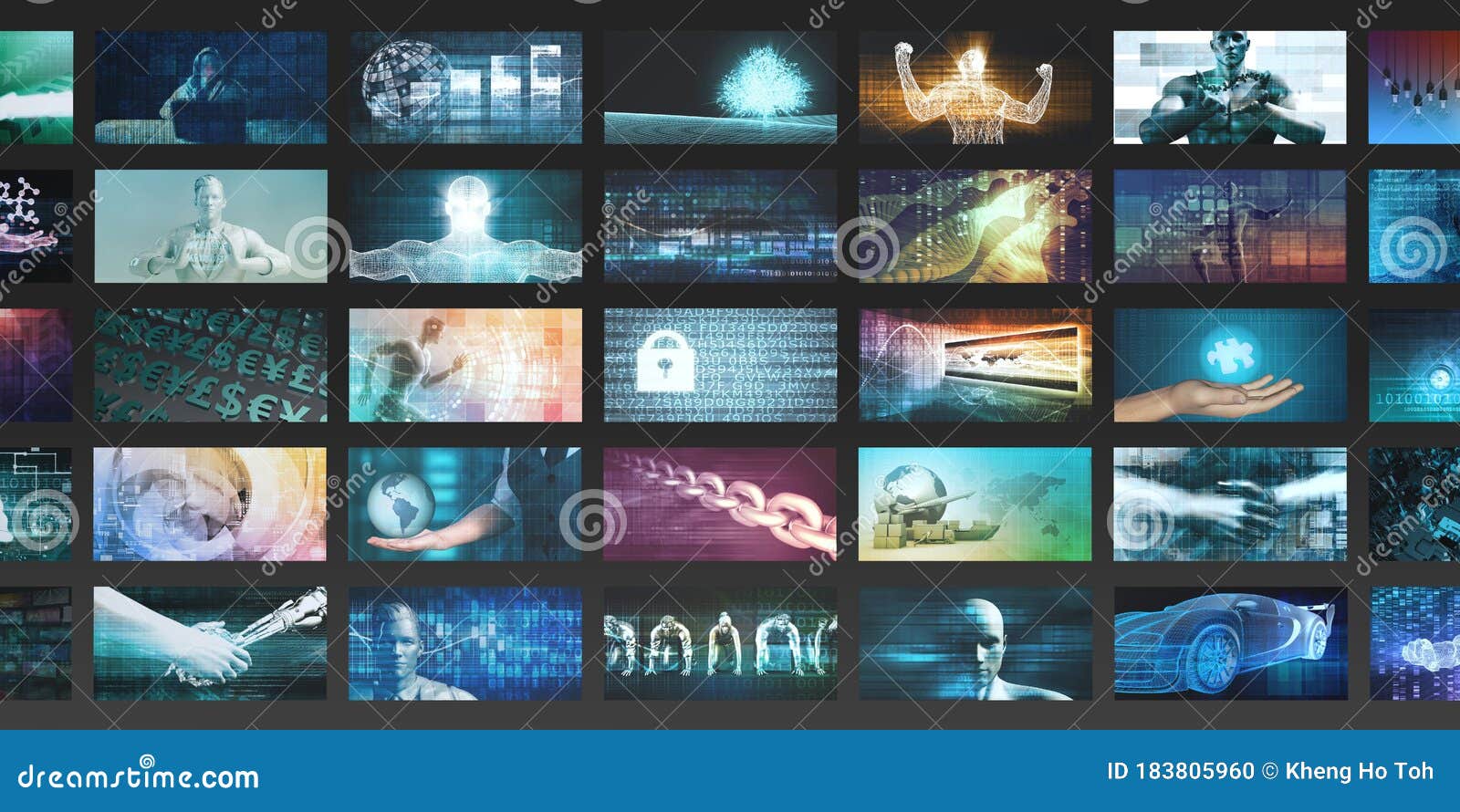 Video Wall Background stock illustration. Illustration of hdtv - 183805960