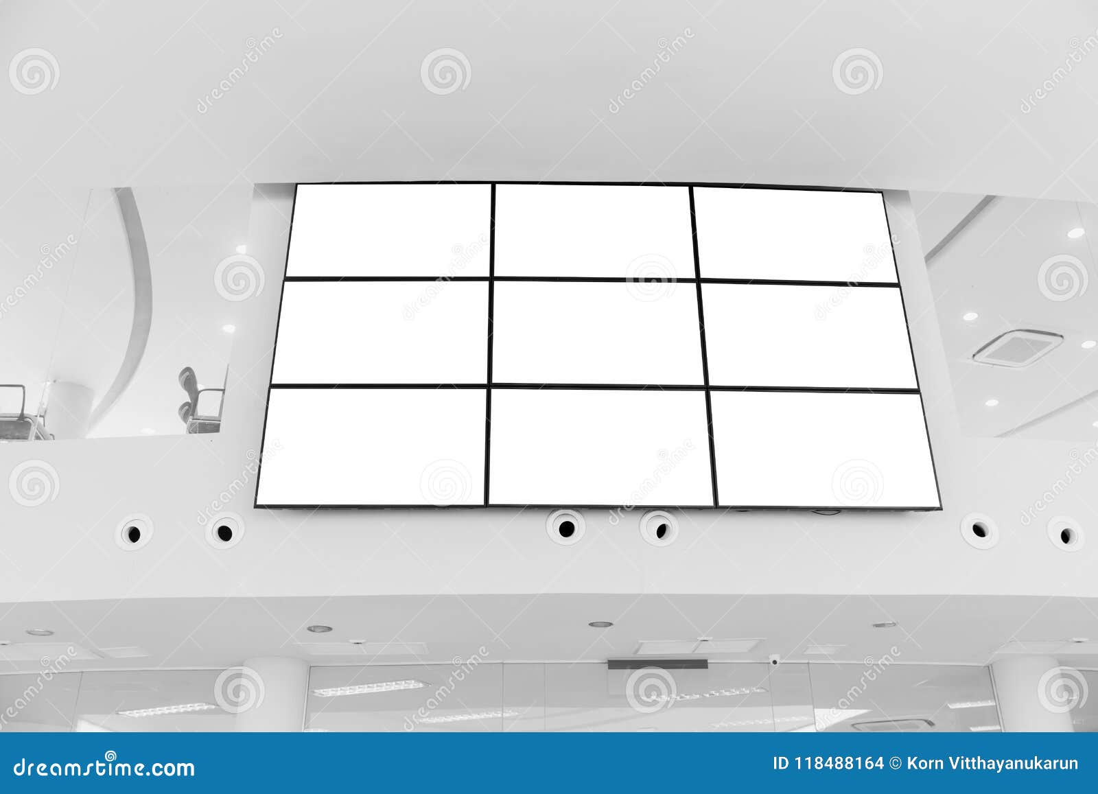 Video Wall LED Screen Array Billboard Stock Photo - Image of display ...