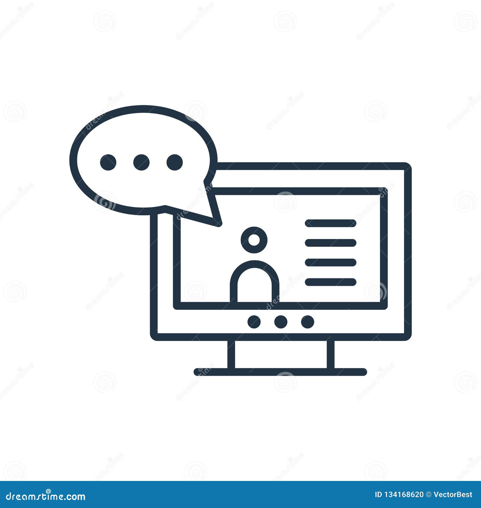 Videocall Icon, Black Vector Sign With Editable Strokes, Concept ...