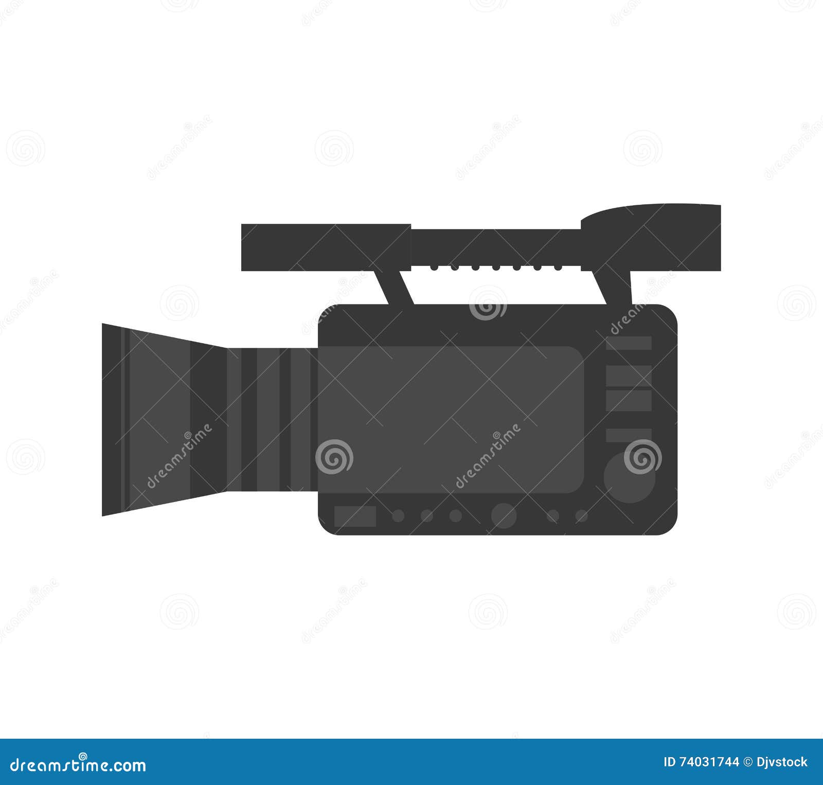 Videocamera Icon. Broadcasting Design. Vector Graphic Stock ...