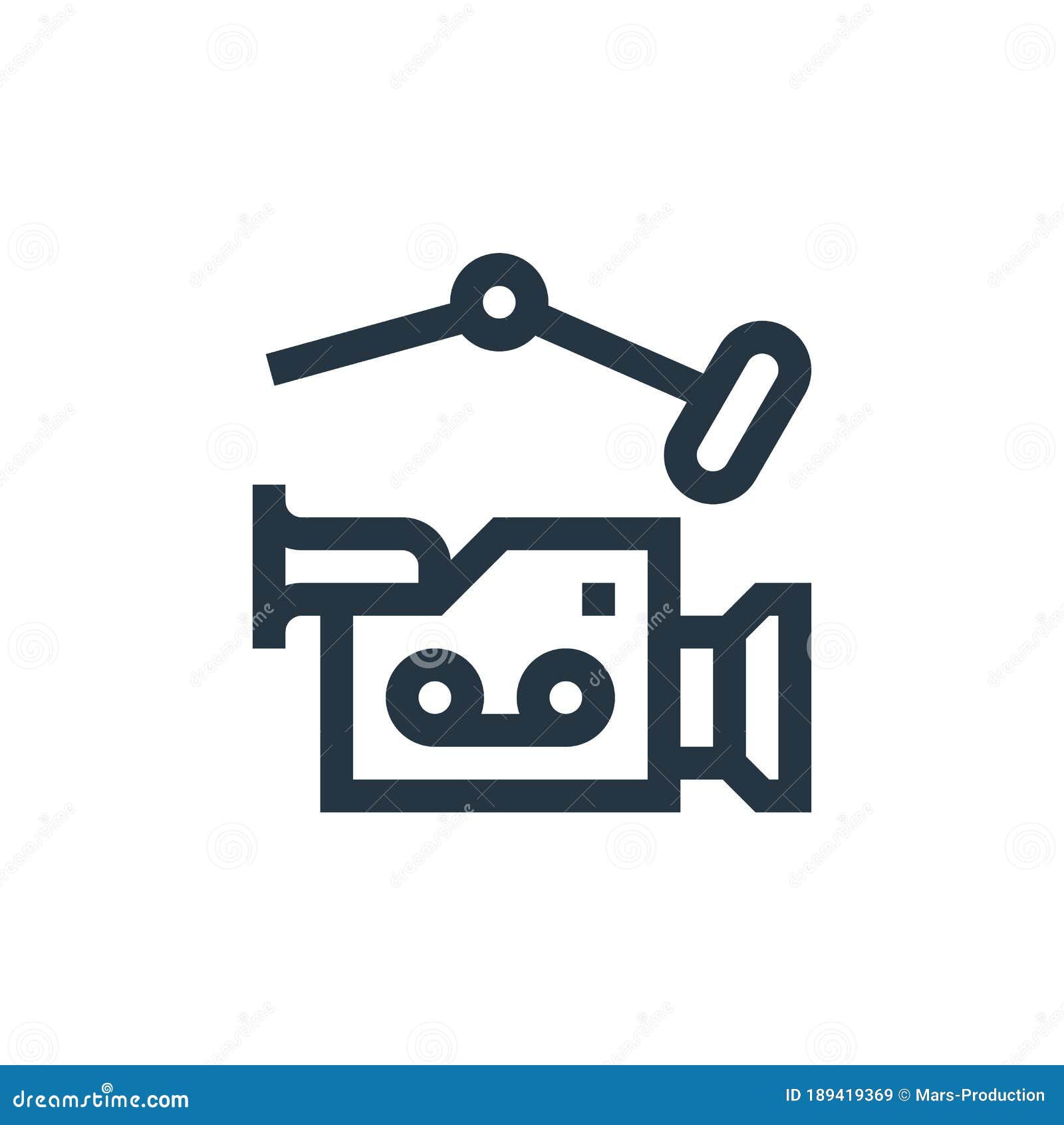 Videocamera Glyph Icon Set, Camera Symbols Collection, Vector Sketches ...