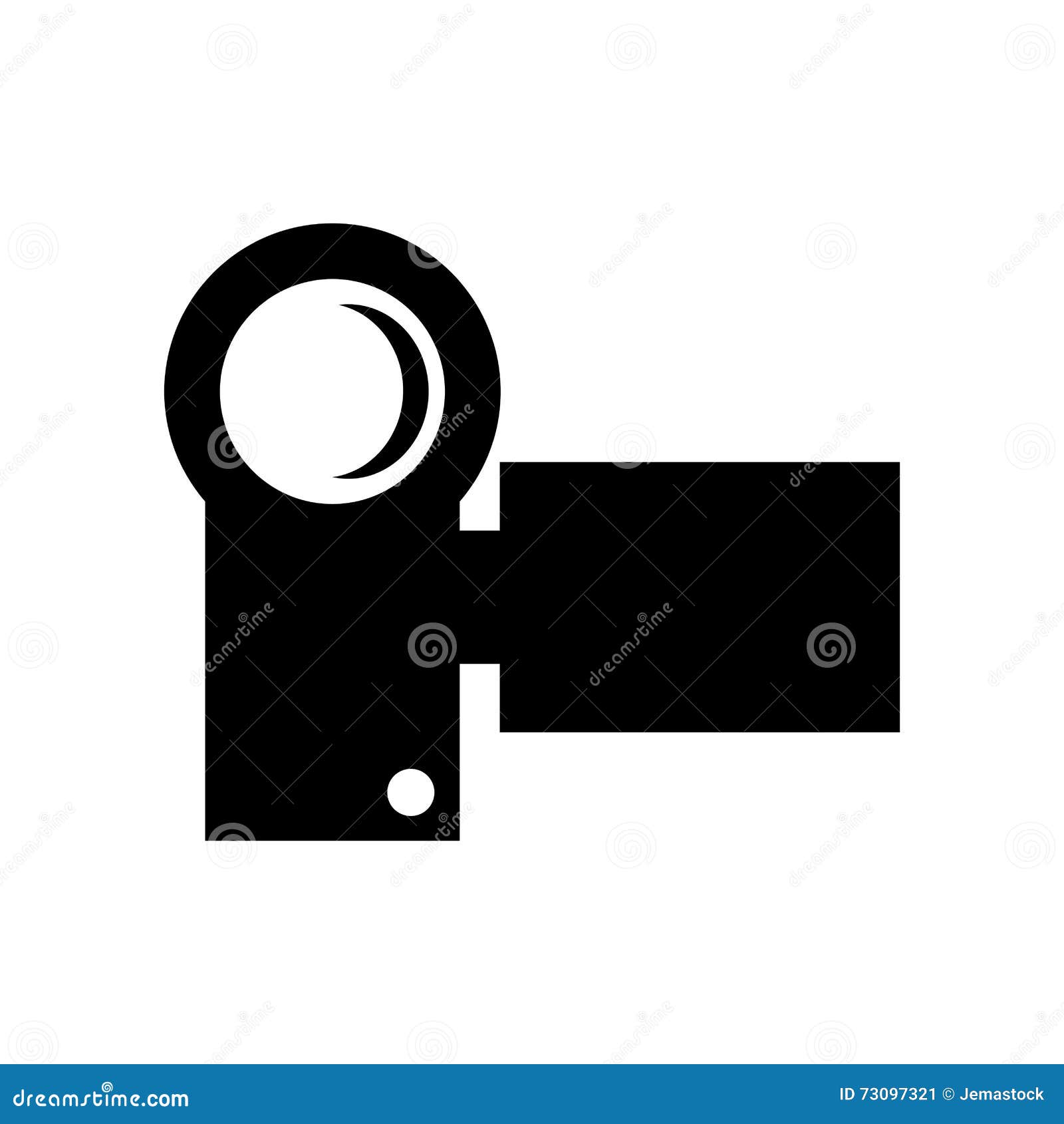 Videocamera , Vector Illustration Over White Background Stock ...