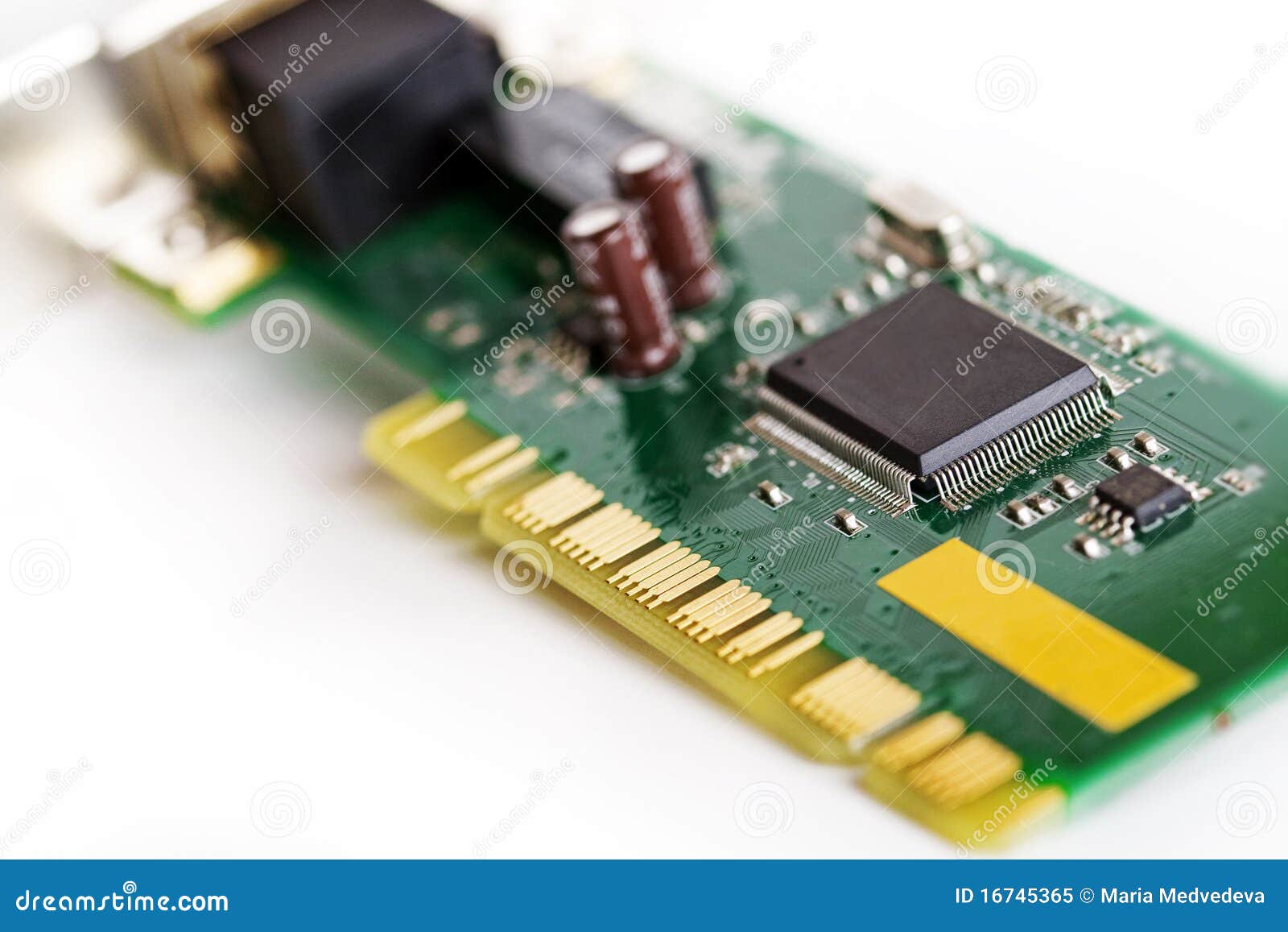 Videocard stock image. Image of green, card, electricity - 16745365