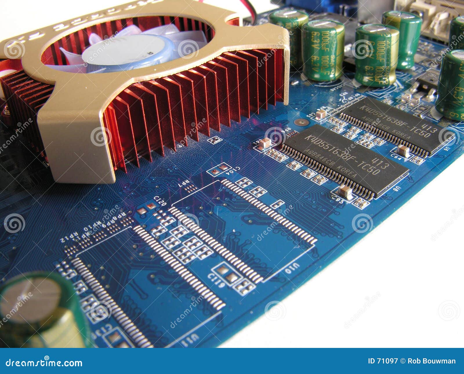 Videocard stock image. Image of closeup, video, videocard - 71097