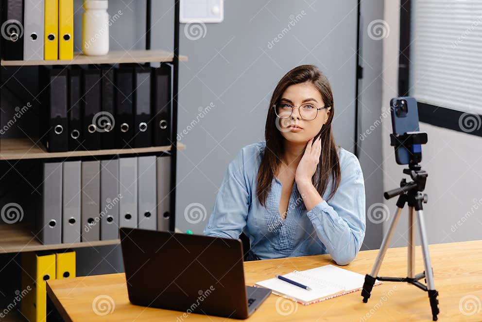 Videoconference and Training. Class of Diverse Students Learning ...