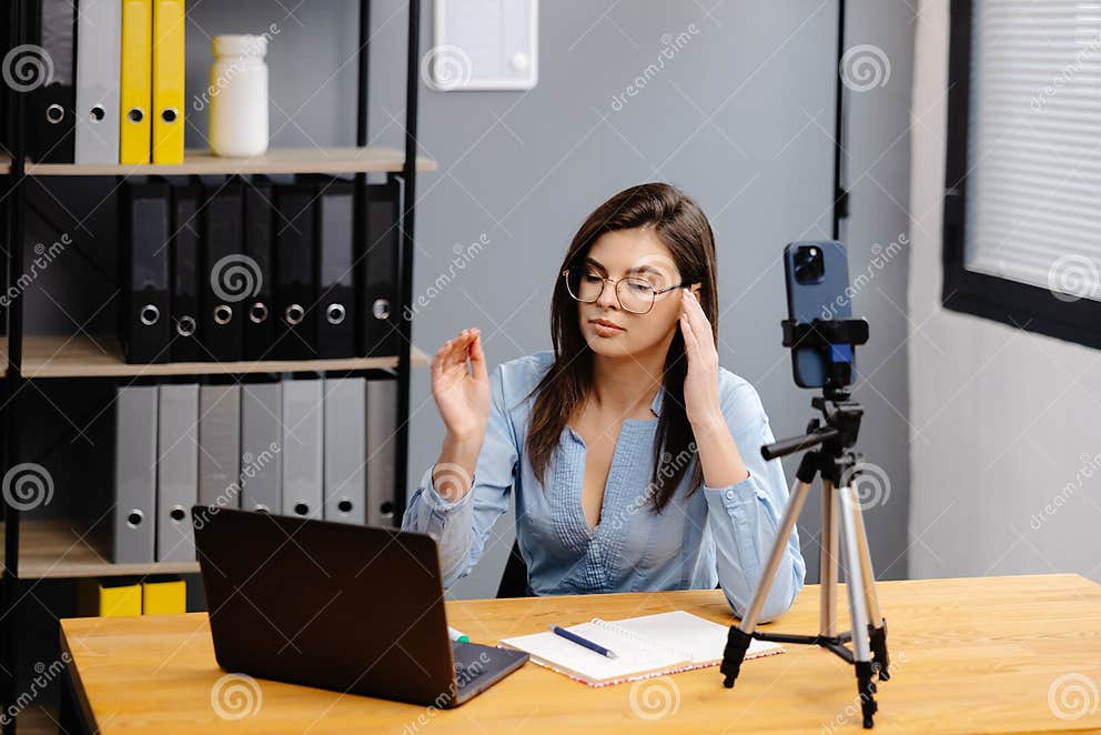 Videoconference and Training. Class of Diverse Students Learning ...