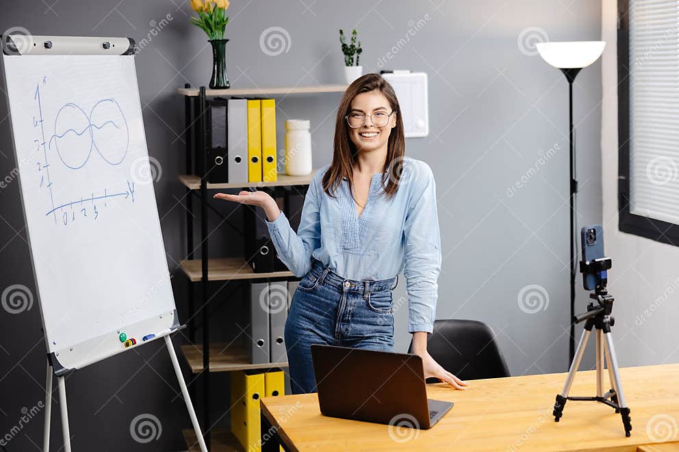 Videoconference and Training. Class of Diverse Students Learning ...