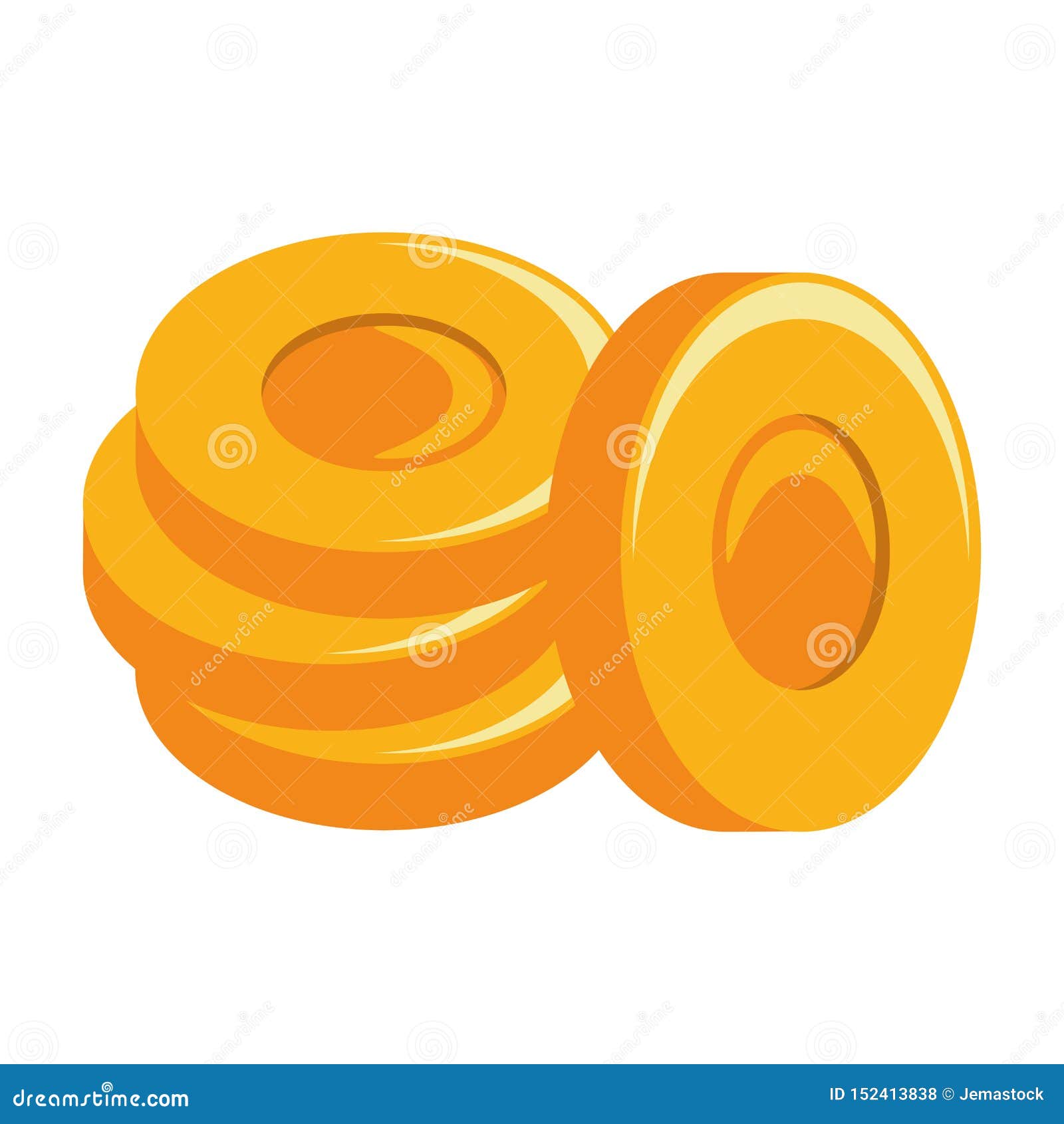 Videogame Arcade Coins Stacked Isoated Stock Vector - Illustration of ...