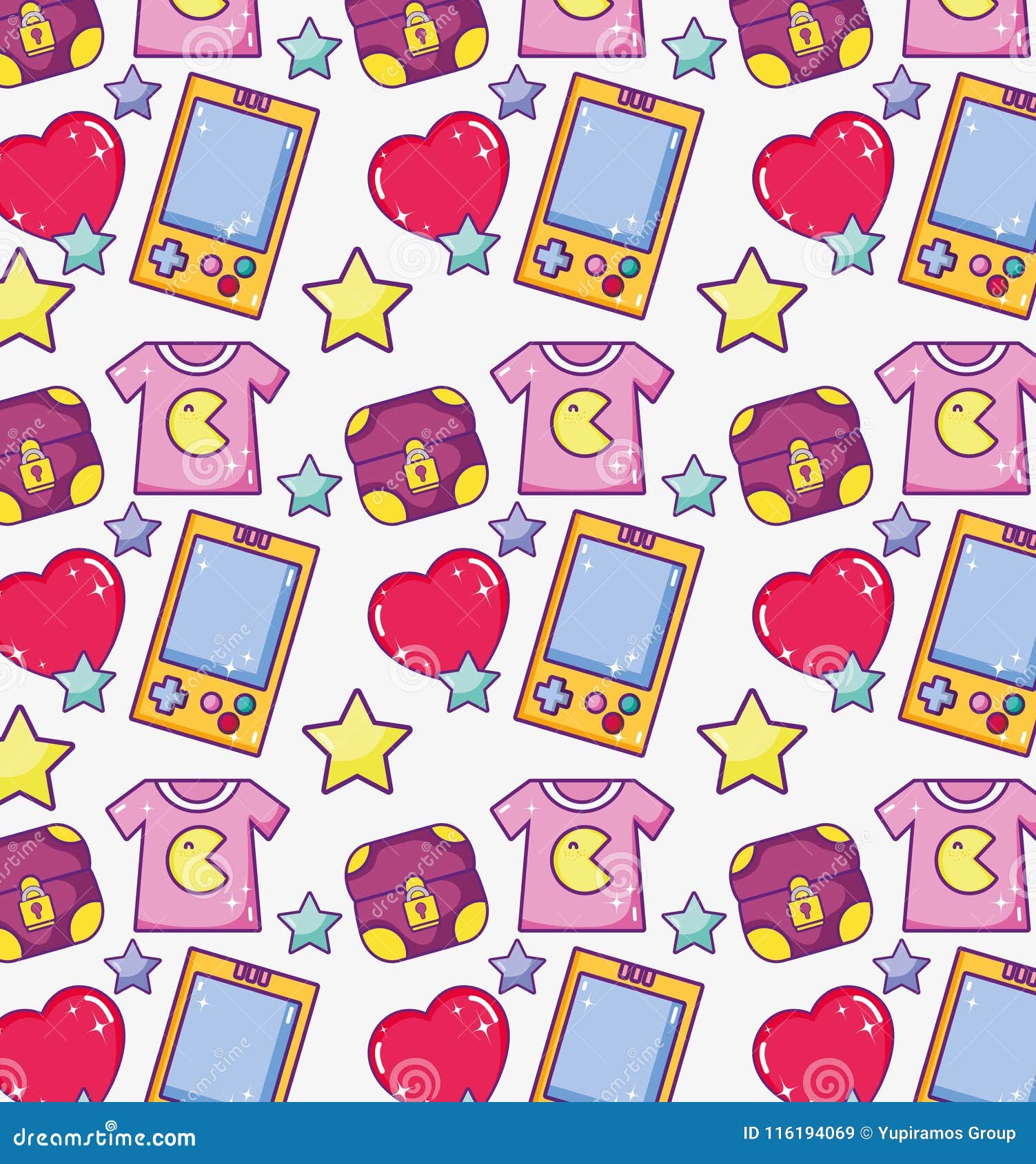 Videogame Cartoons Background Vector Illustration | CartoonDealer.com ...