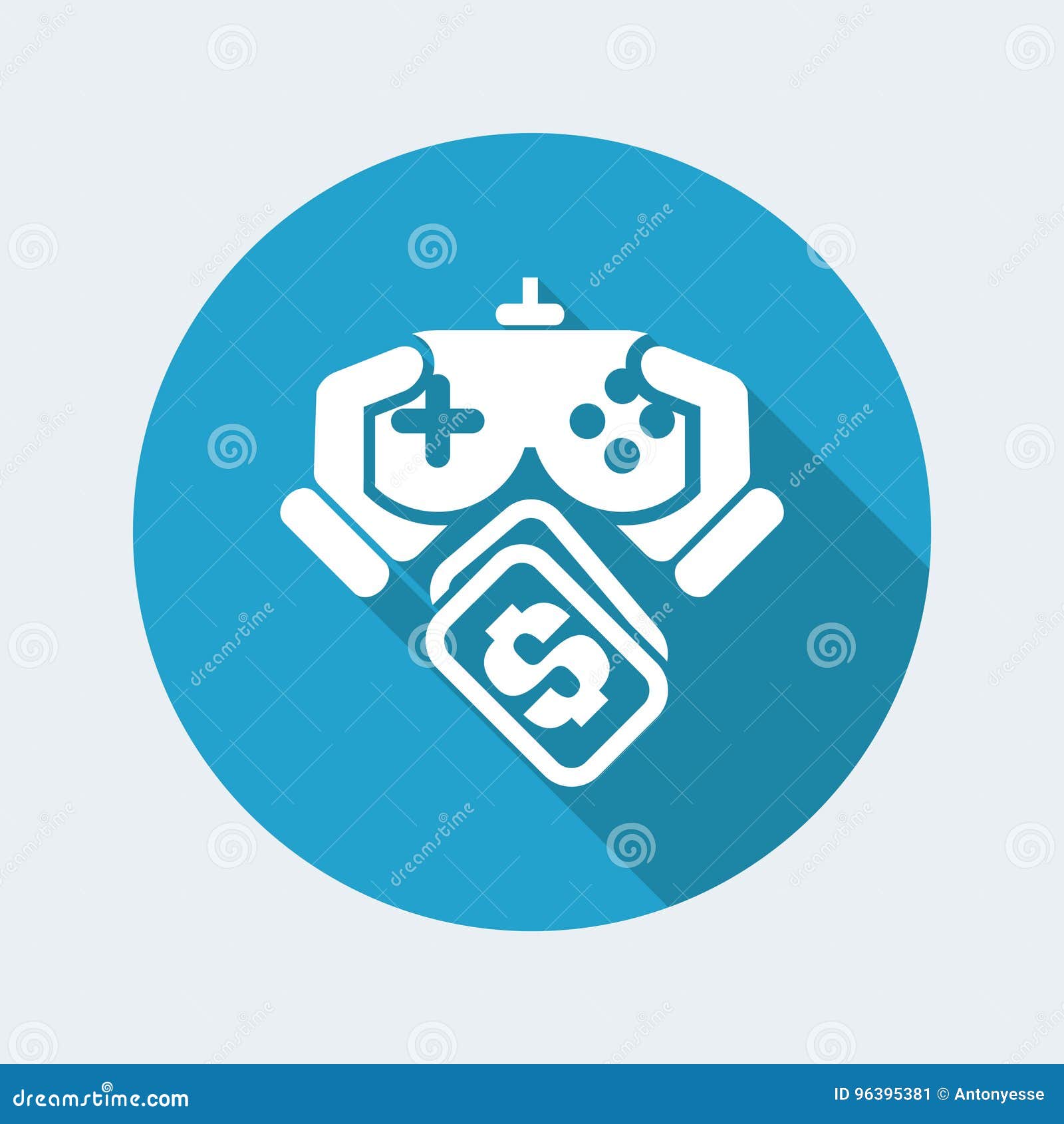 Videogame price icon stock vector. Illustration of vector - 96395381