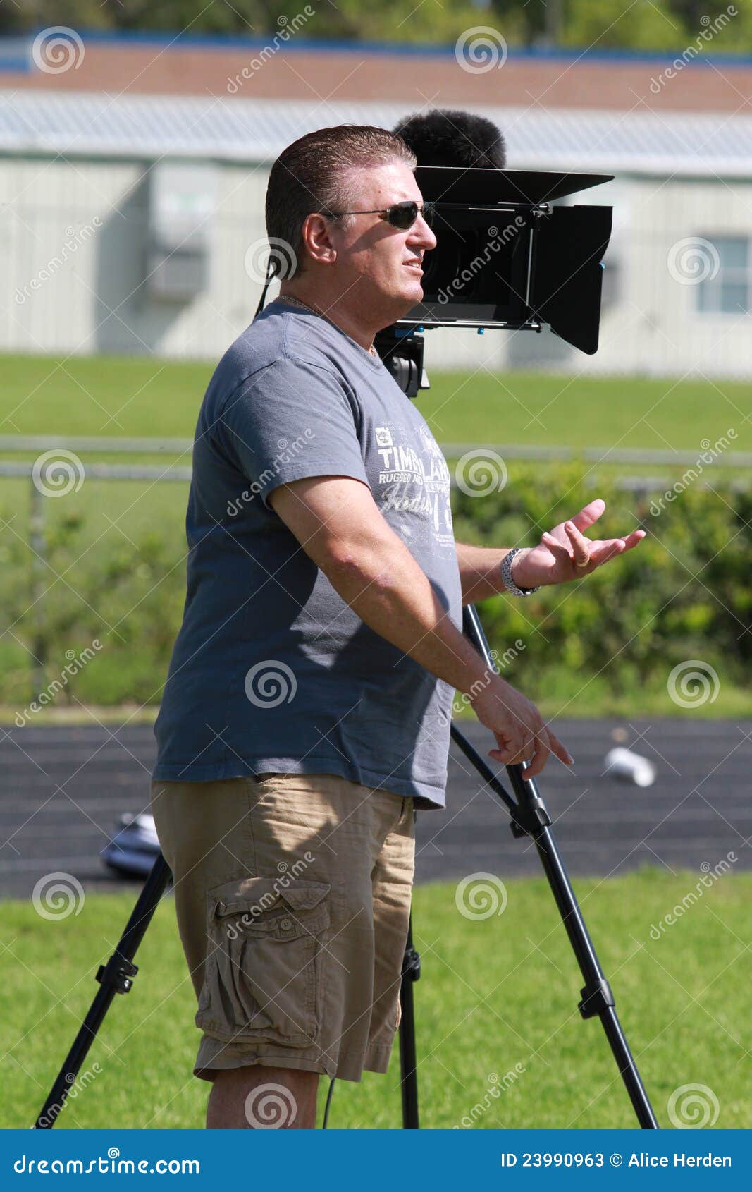 Videographer editorial stock photo. Image of training - 23990963