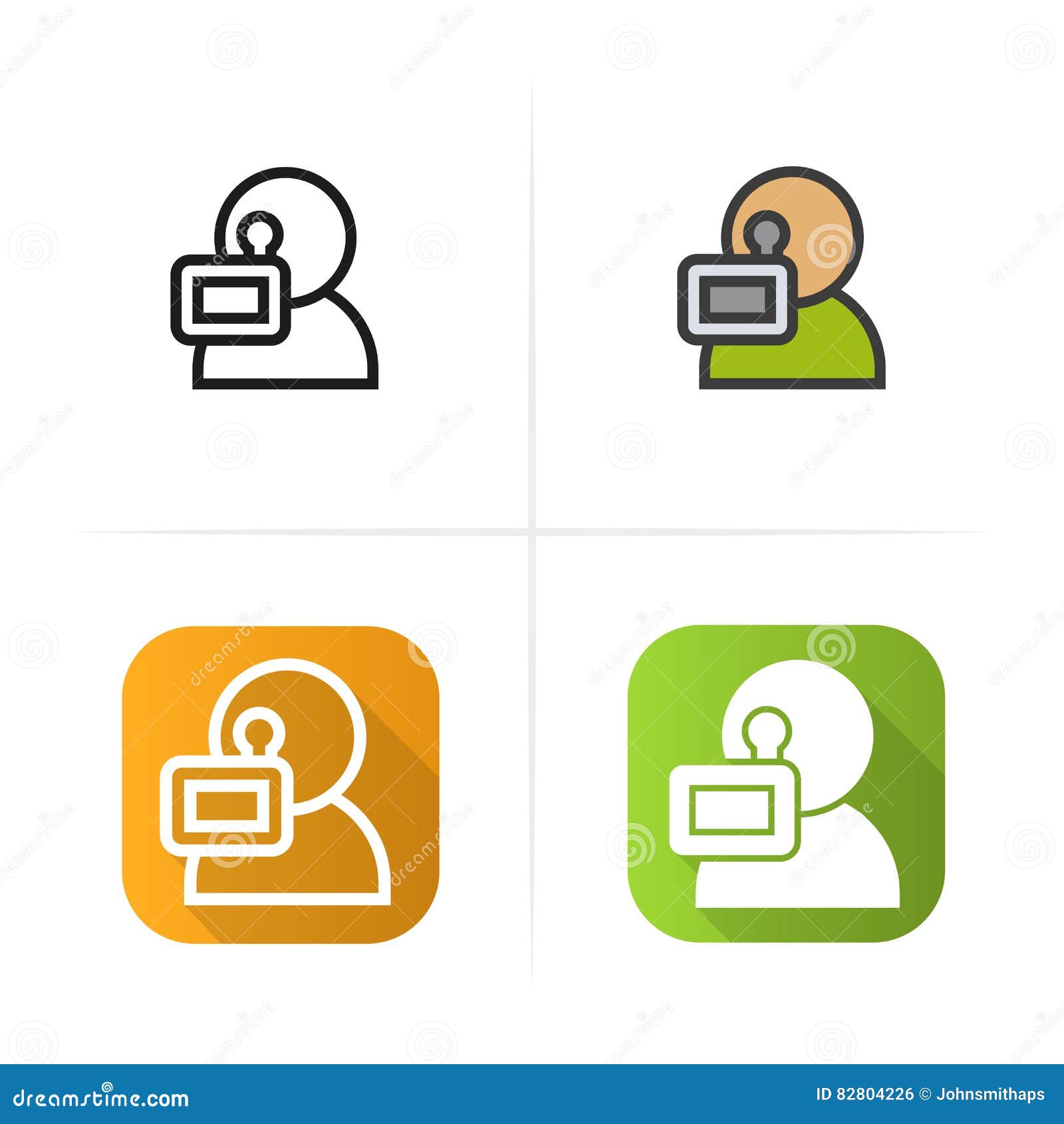 Videographer Linear Icon. Thin Line Illustration. Vector Isolated ...