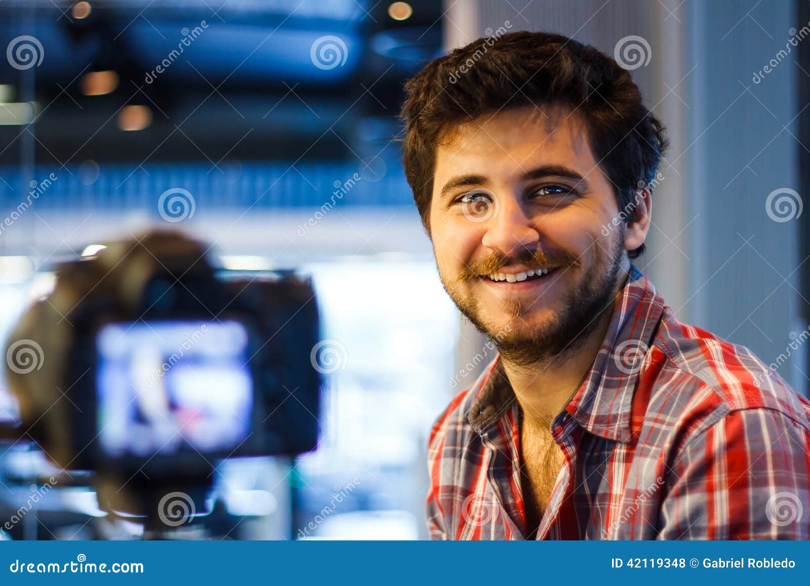 Videographer stock photo. Image of filmmaker, black, coverage - 42119348