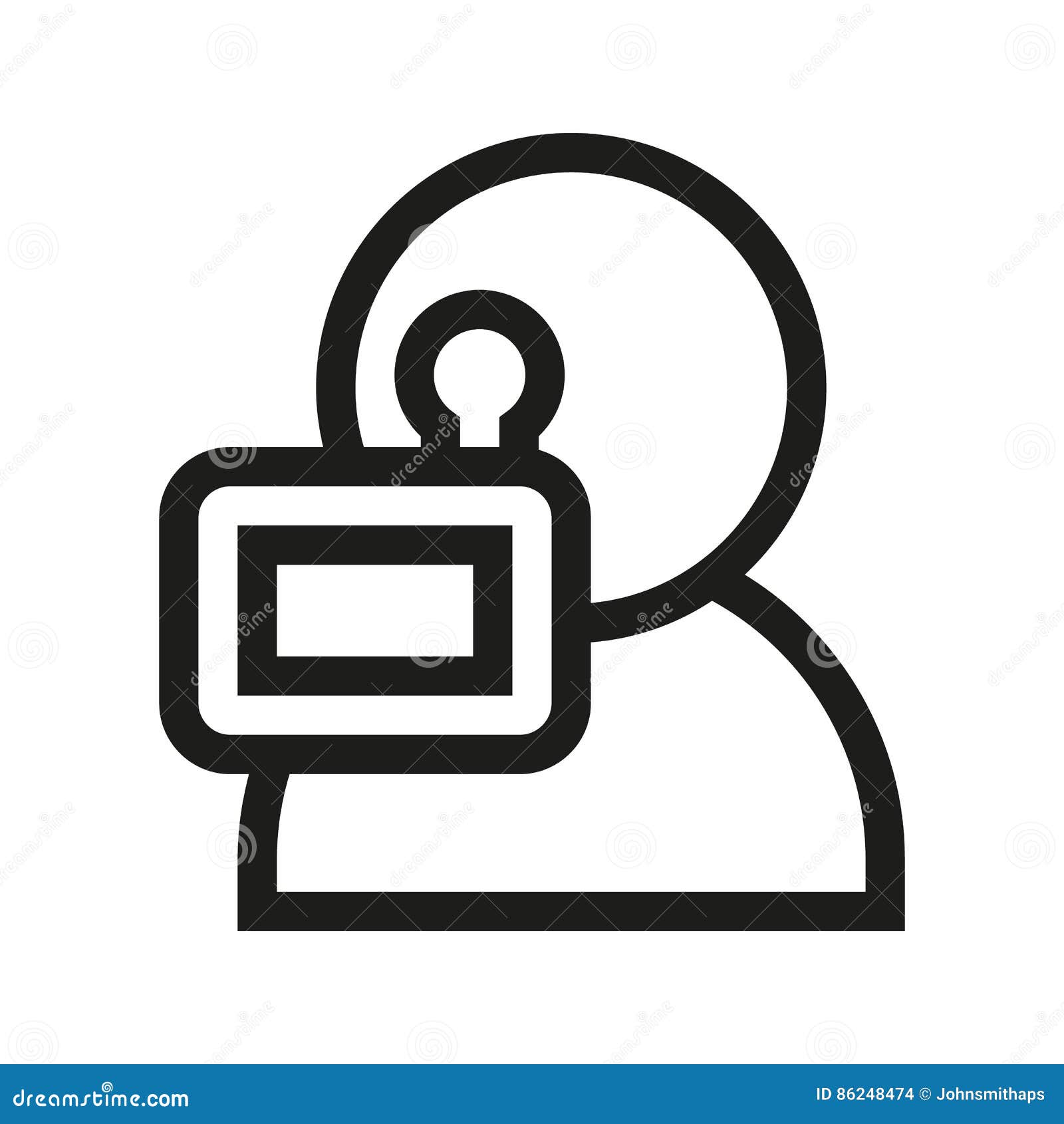 Videographer Linear Icon. Thin Line Illustration. Vector Isolated ...