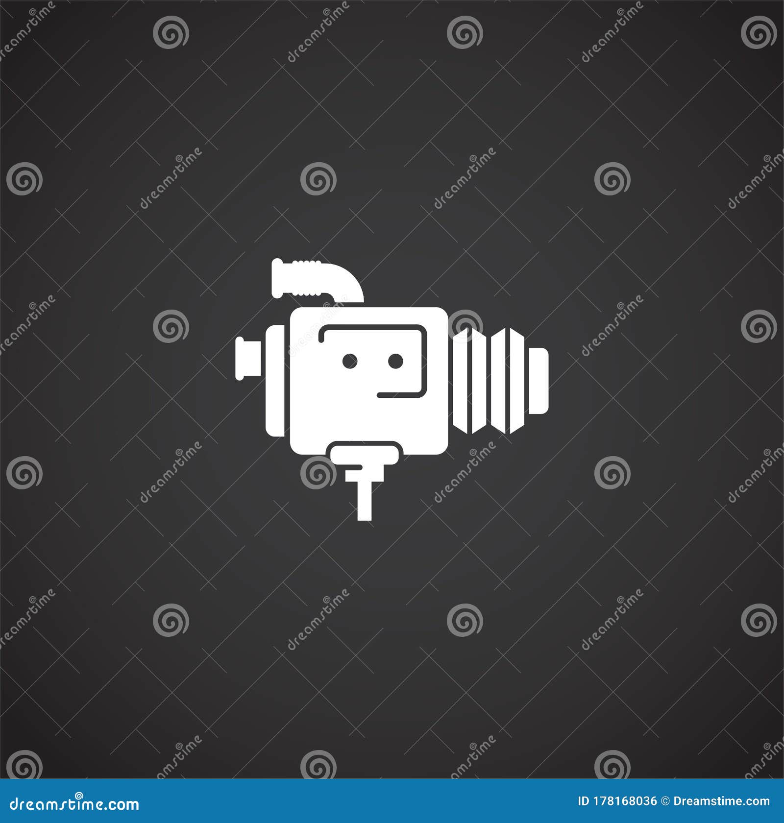 Videography Related Icon on Background for Graphic and Web Design ...