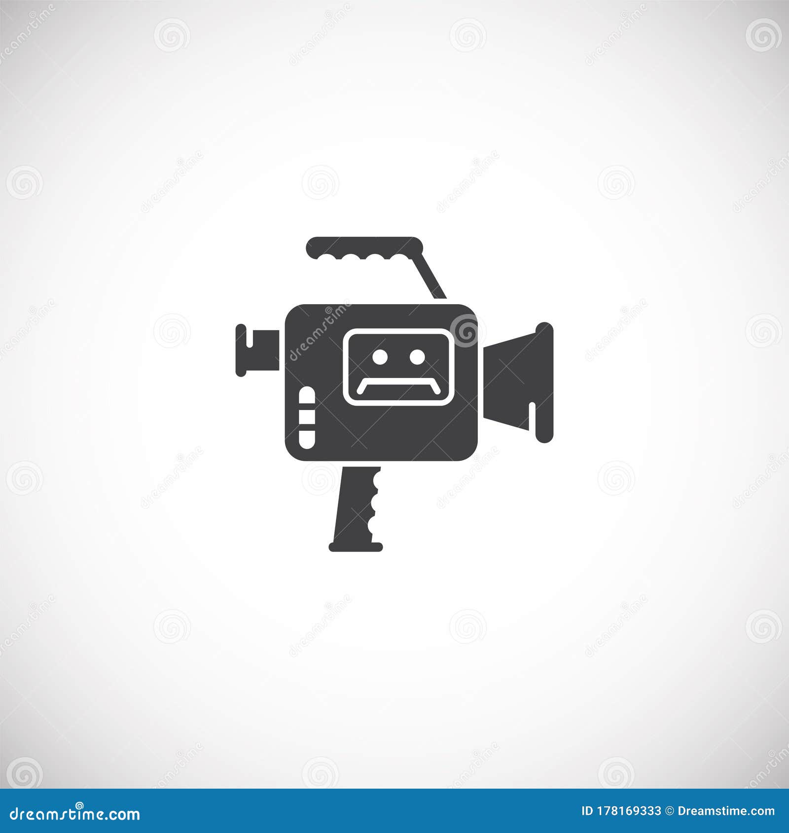 Videography Related Icon on Background for Graphic and Web Design ...