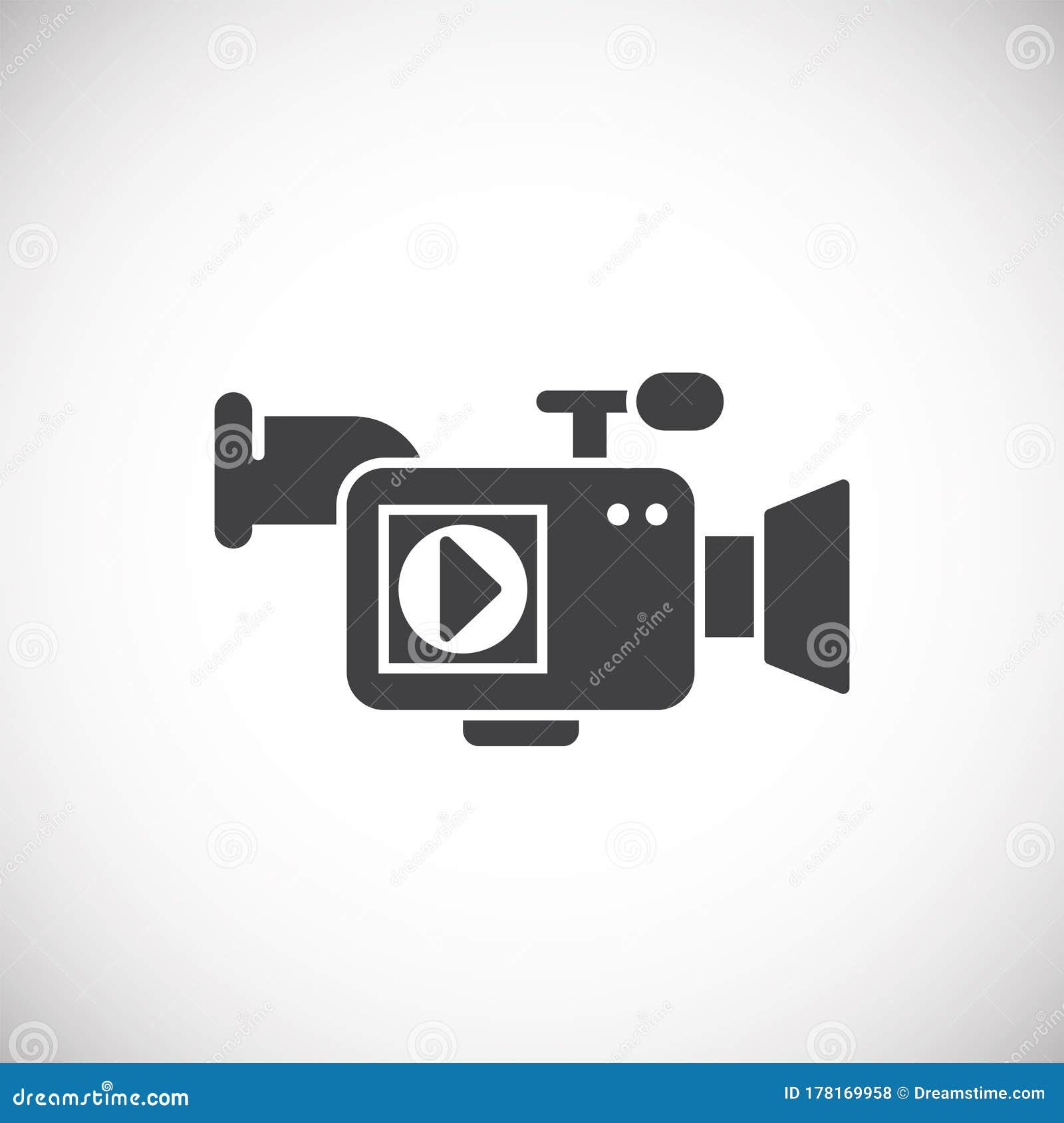 Videography Related Icon on Background for Graphic and Web Design ...