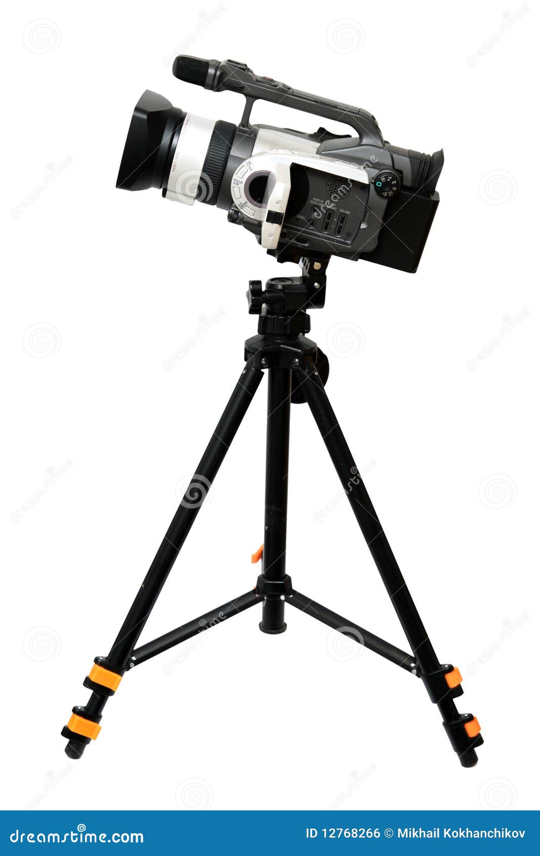 Videokamera auf Stativ stockfoto. Bild von ausrüstung - 12768266