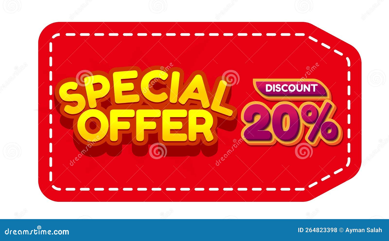 Coupon Special Offer Discount of 20 Percent Stock Illustration ...