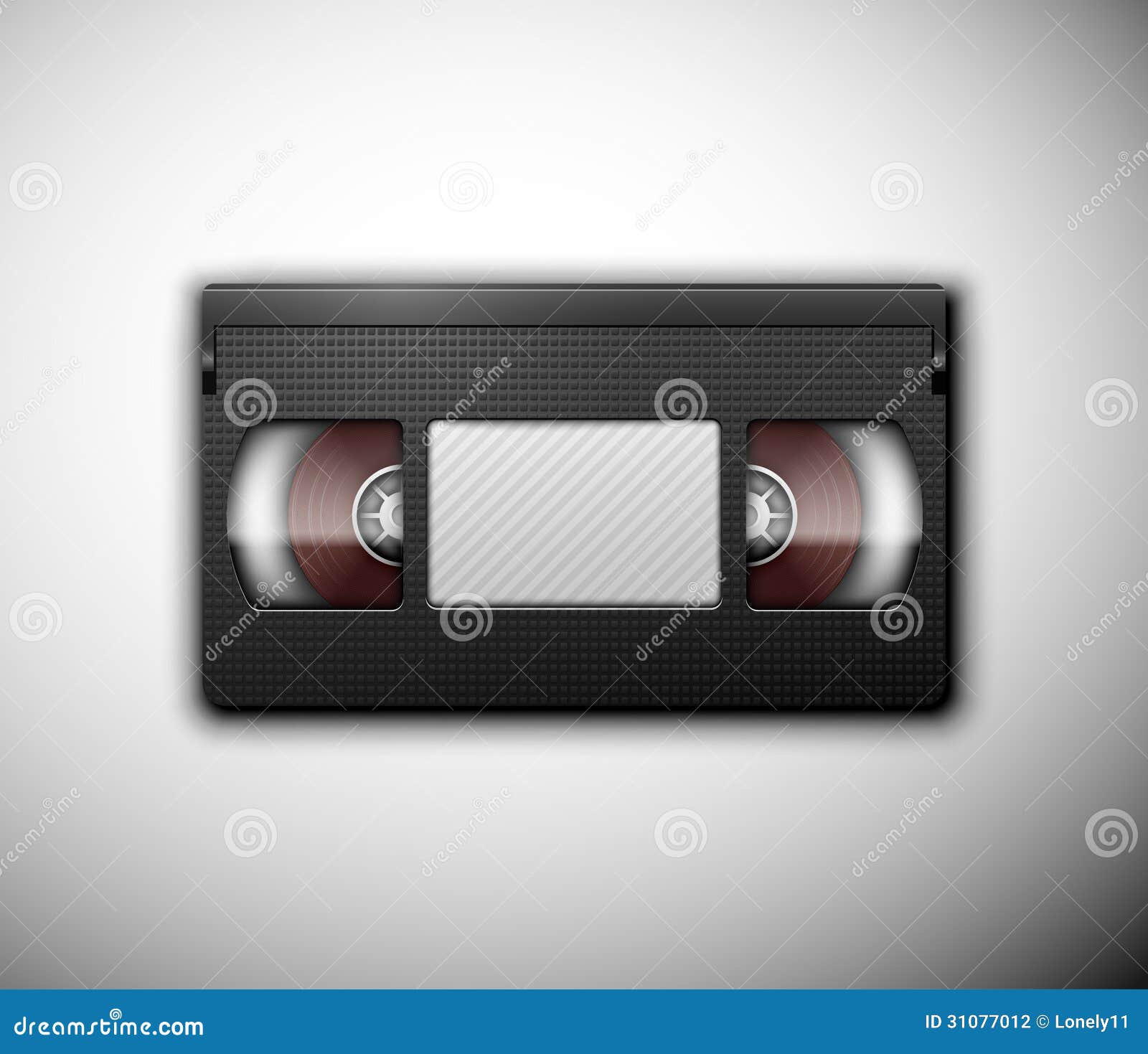 Videotape stock vector. Illustration of technology, film - 31077012