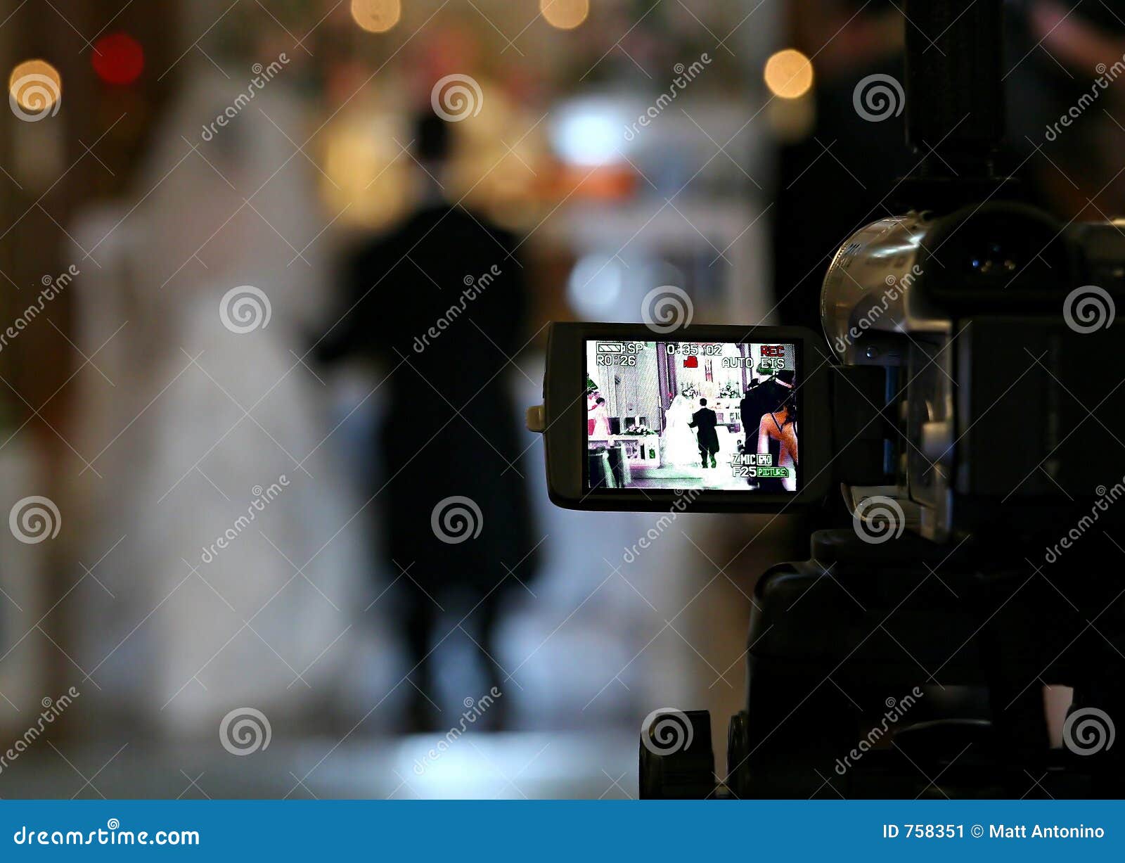 Videotaping the wedding stock image. Image of black, woman - 758351