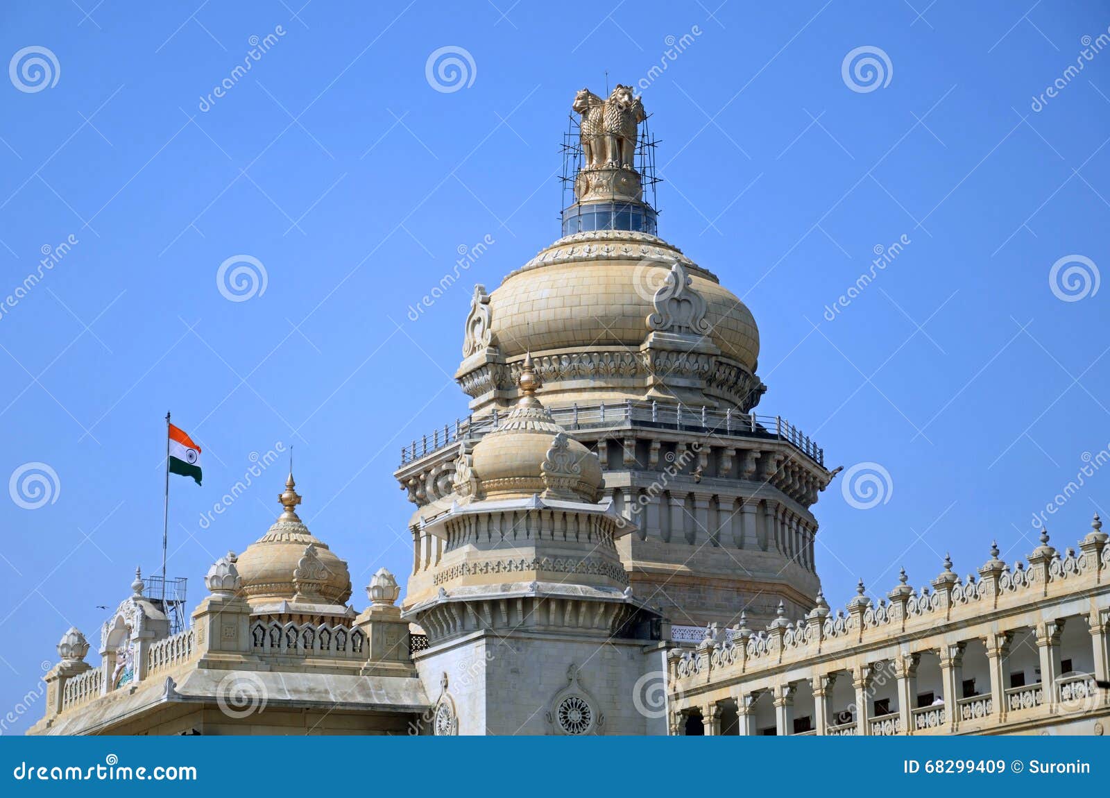 Vidhana Soudha stock image. Image of monument, soudha - 68299409