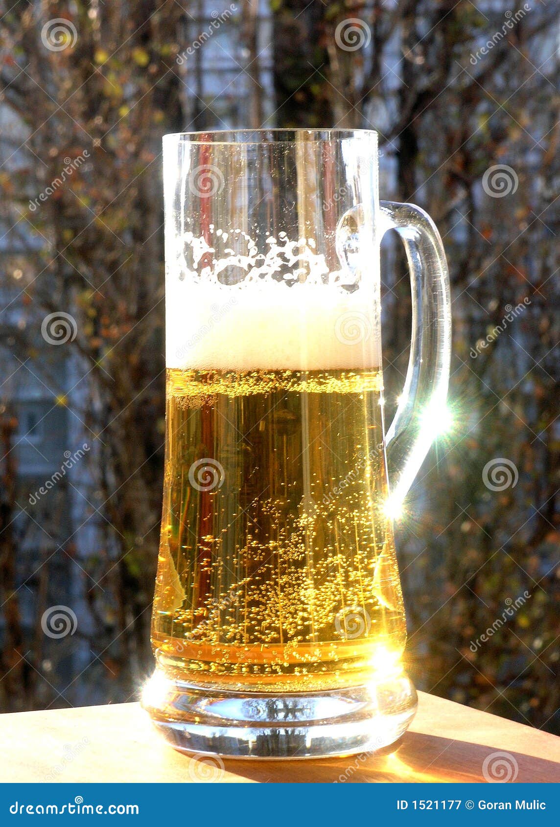 VIDRIO DE CERVEZA GRANDE imagen de archivo. Imagen de objetos - 1521177