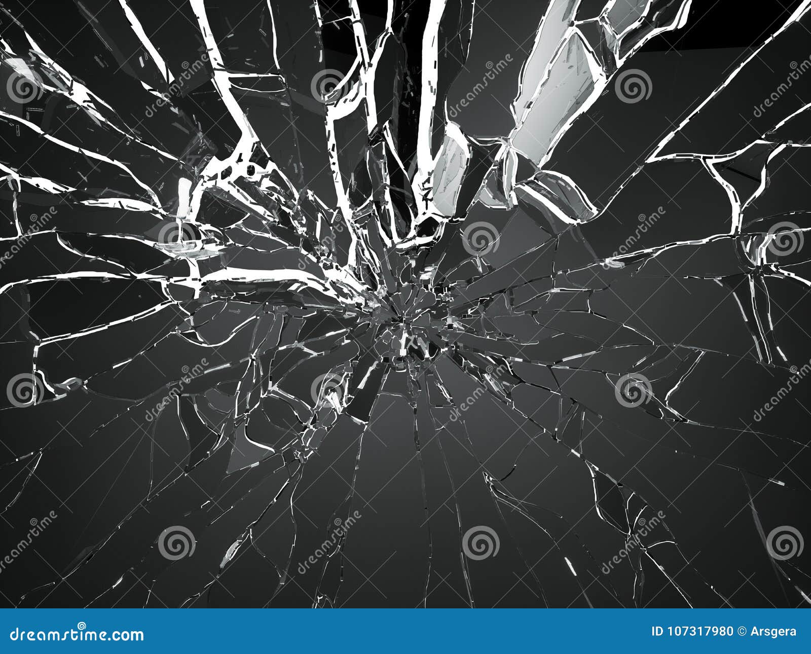 Vidrio Negro Destructed O Roto Aislado Foto de archivo - Imagen de ...