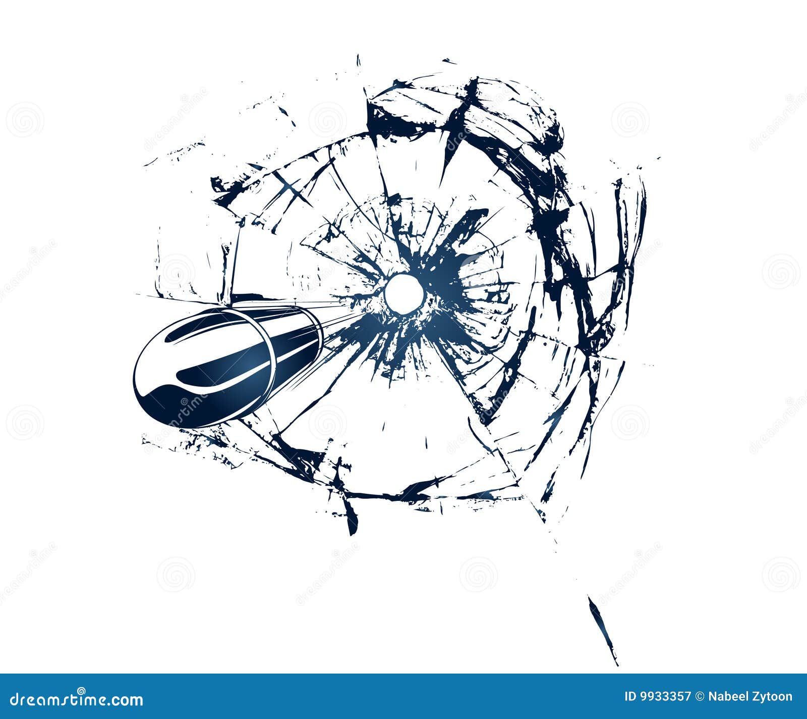 Vidrio quebrado ilustración del vector. Ilustración de bosquejo - 9933357