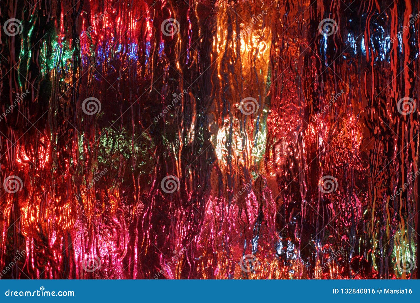 Vidrio Texturizado Directo Visible De Las Luces Multicoloras Foto de ...