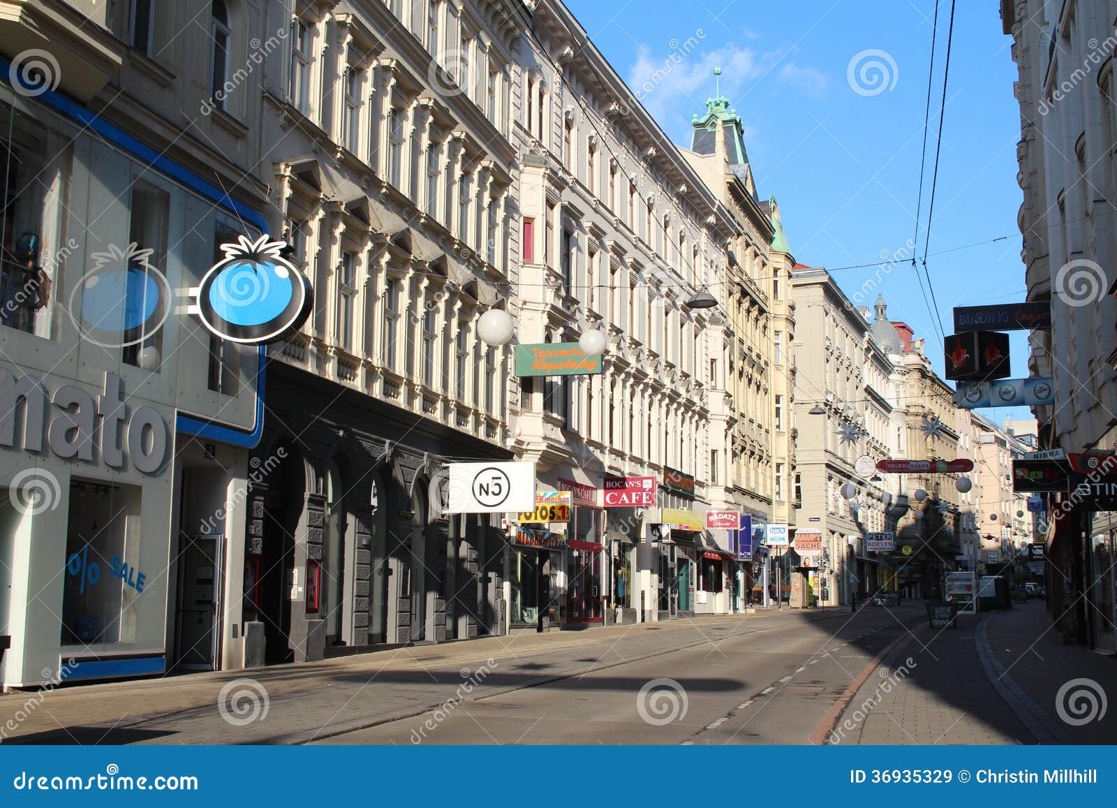 Vie di Vienna immagine stock editoriale. Immagine di famoso - 36935329