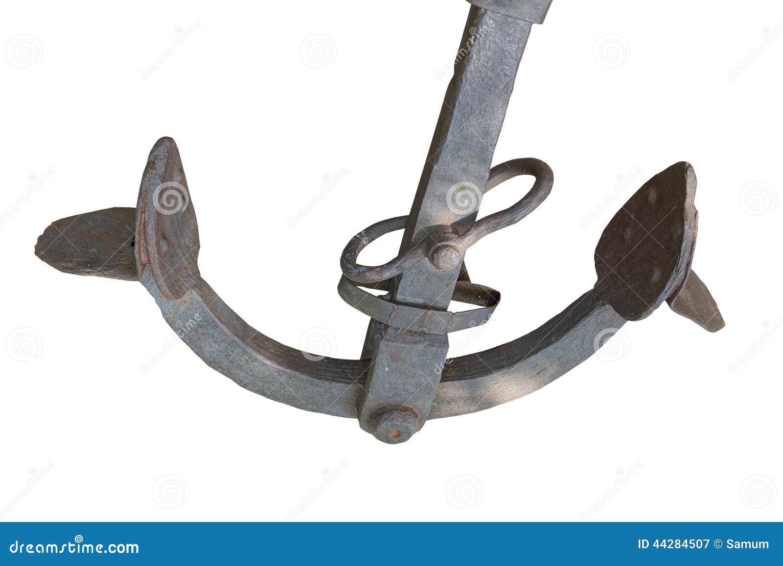 Vieille ancre image stock. Image du réseau, vieux, noir - 44284507