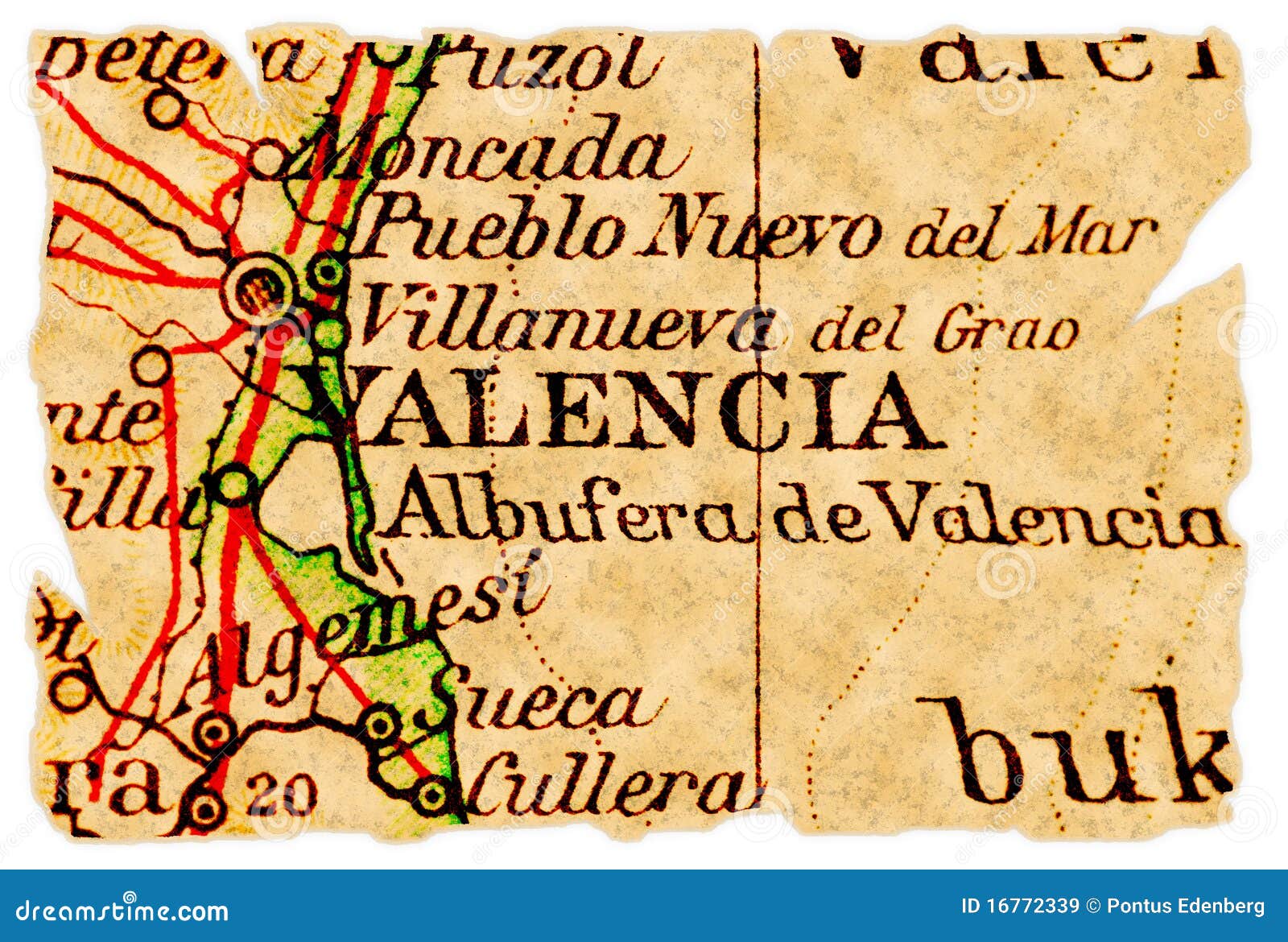 Vieille carte de Valence image stock. Image du page, vieux - 16772339