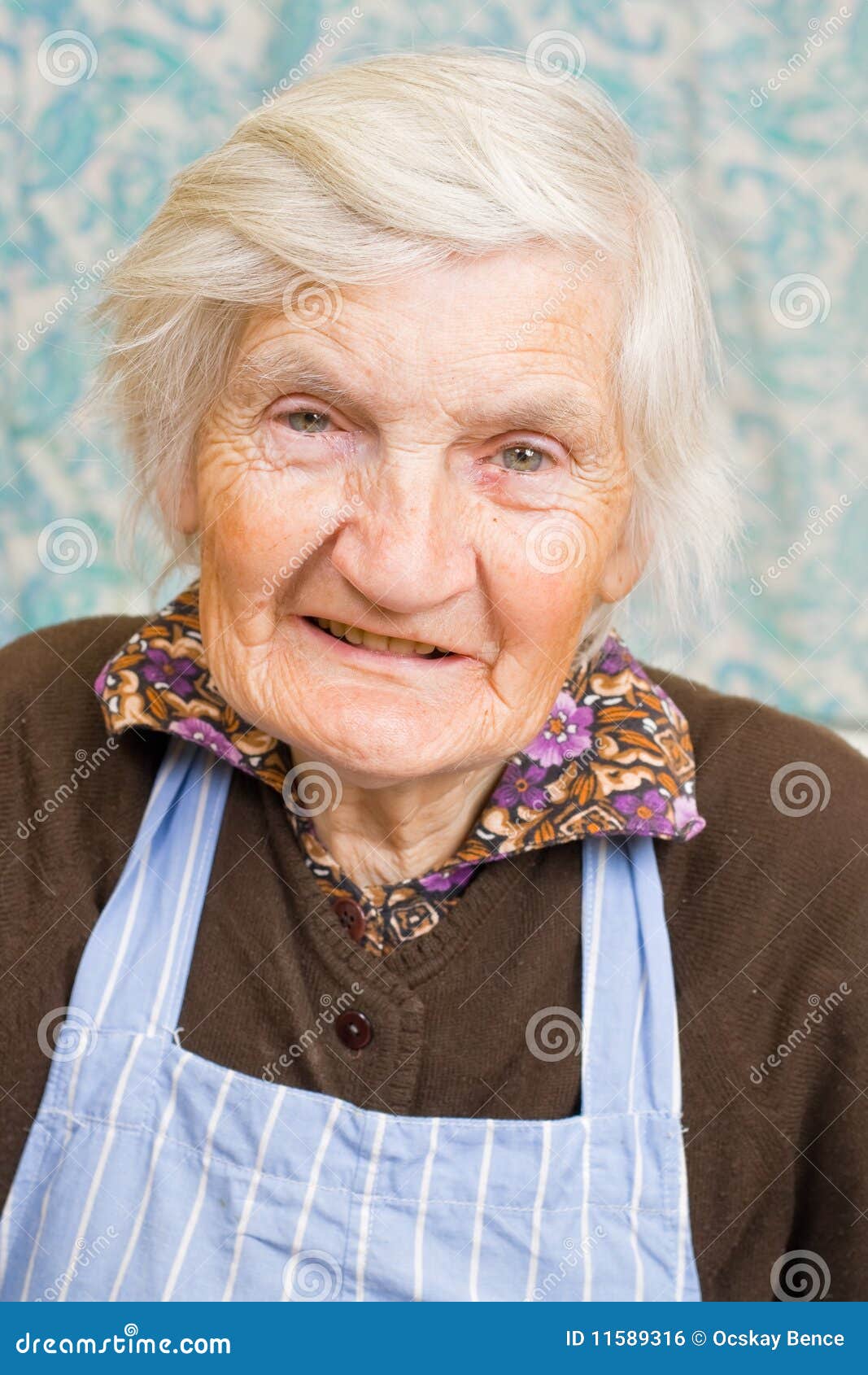 Vieille dame heureuse photo stock. Image du sain, mémé - 11589316