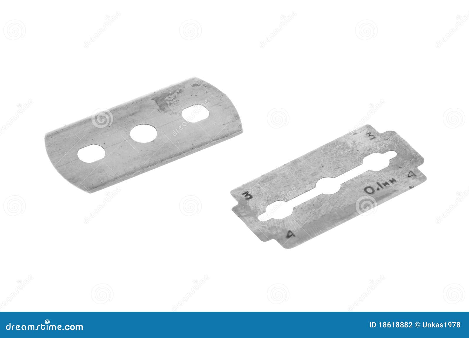 Vieille lame de rasoir photo stock. Image du fond, rouillé - 18618882