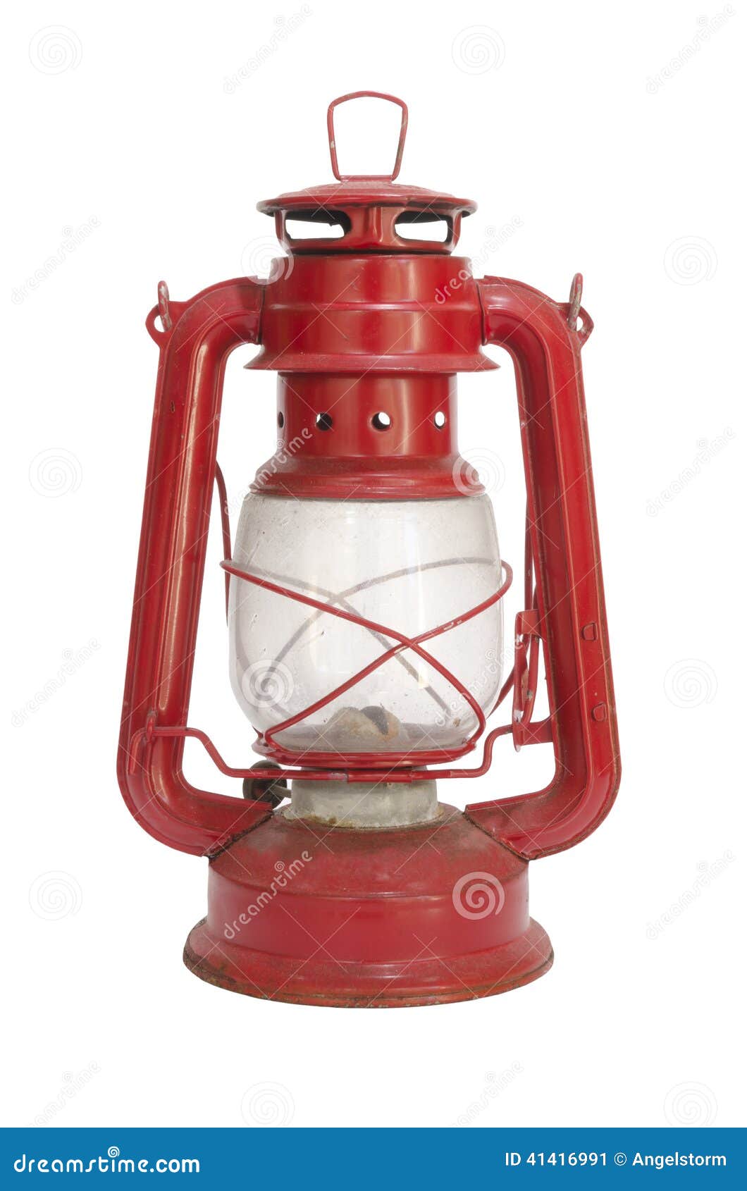 Vieille Lanterne Rouge D'isolement Image stock - Image du fond, blanc ...