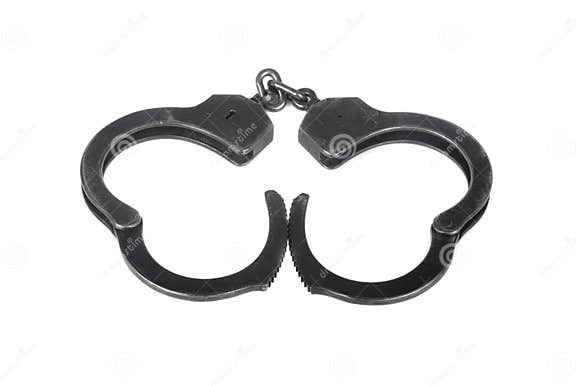 Vieille menotte image stock. Image du giflé, crime, criminel - 28016583