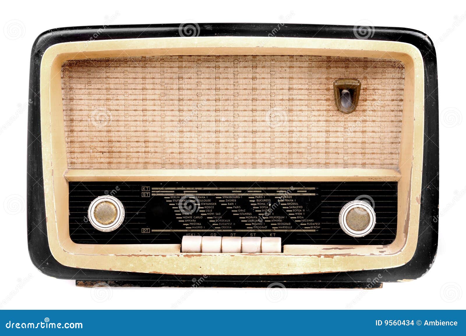 Vieille radio photo stock. Image du radio, vieille - 9560434