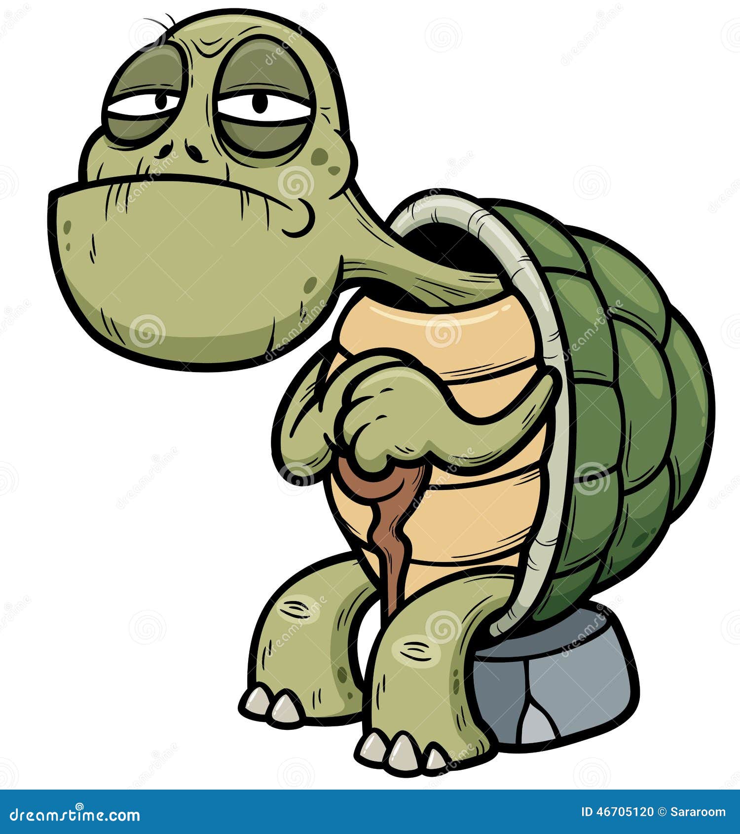 Vieille tortue illustration de vecteur. Illustration du carapace - 46705120