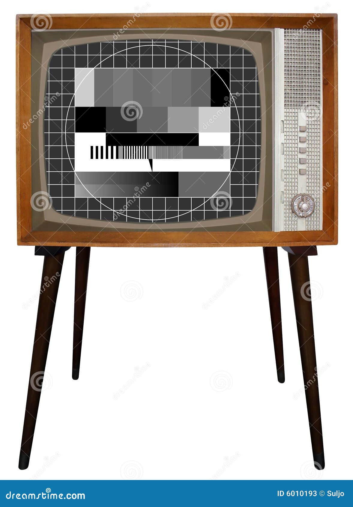 Vieille TV image stock. Image du classique, divertissement - 6010193