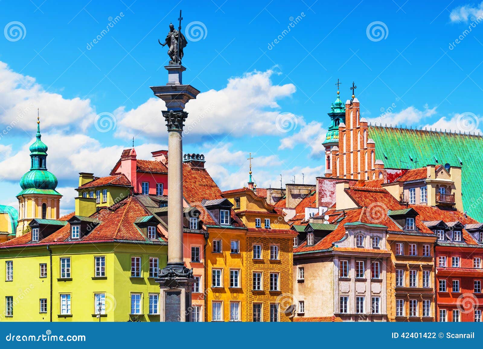 Vieille Ville Varsovie De La Pologne Photo stock - Image du beau ...