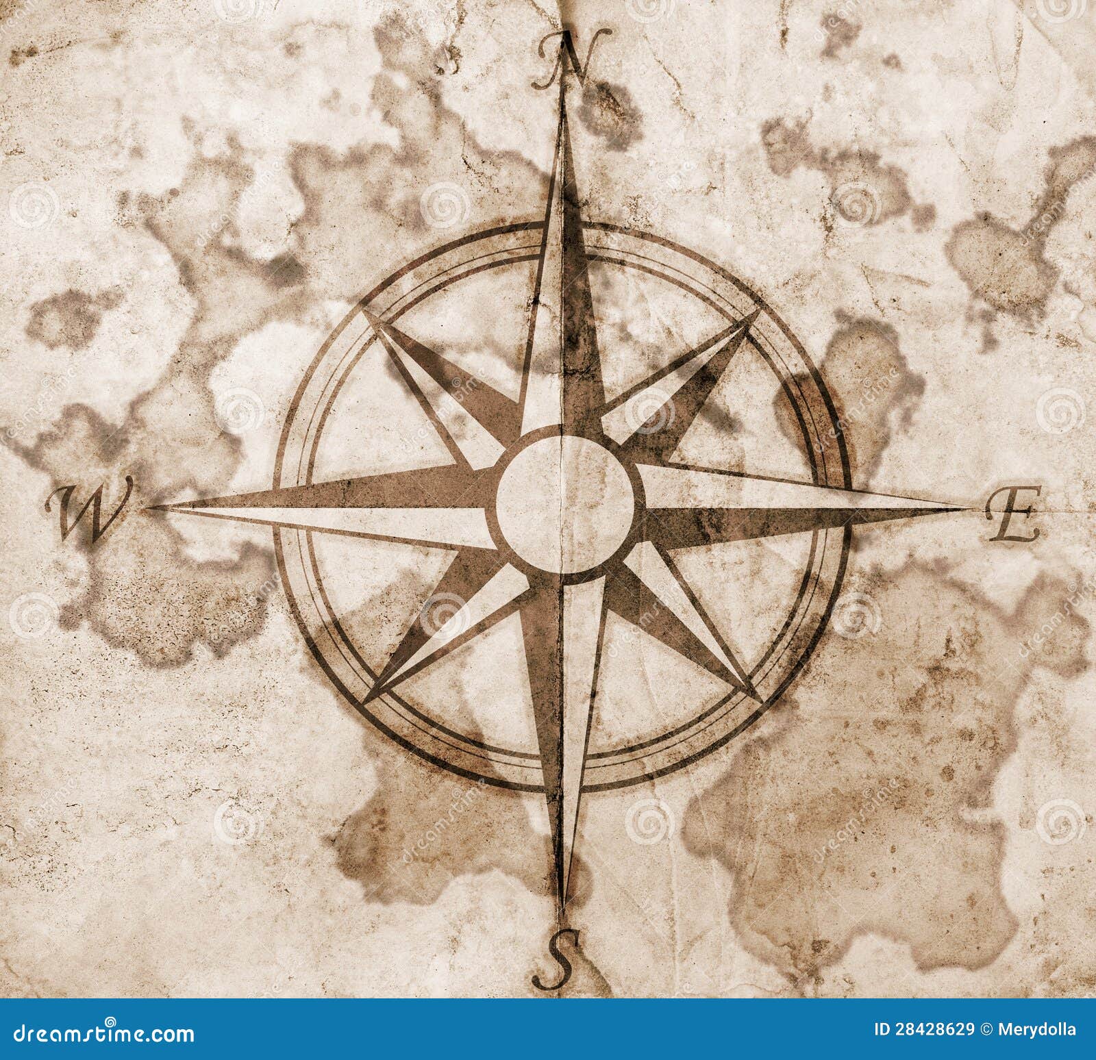 Viejo compás stock de ilustración. Ilustración de viejo - 28428629