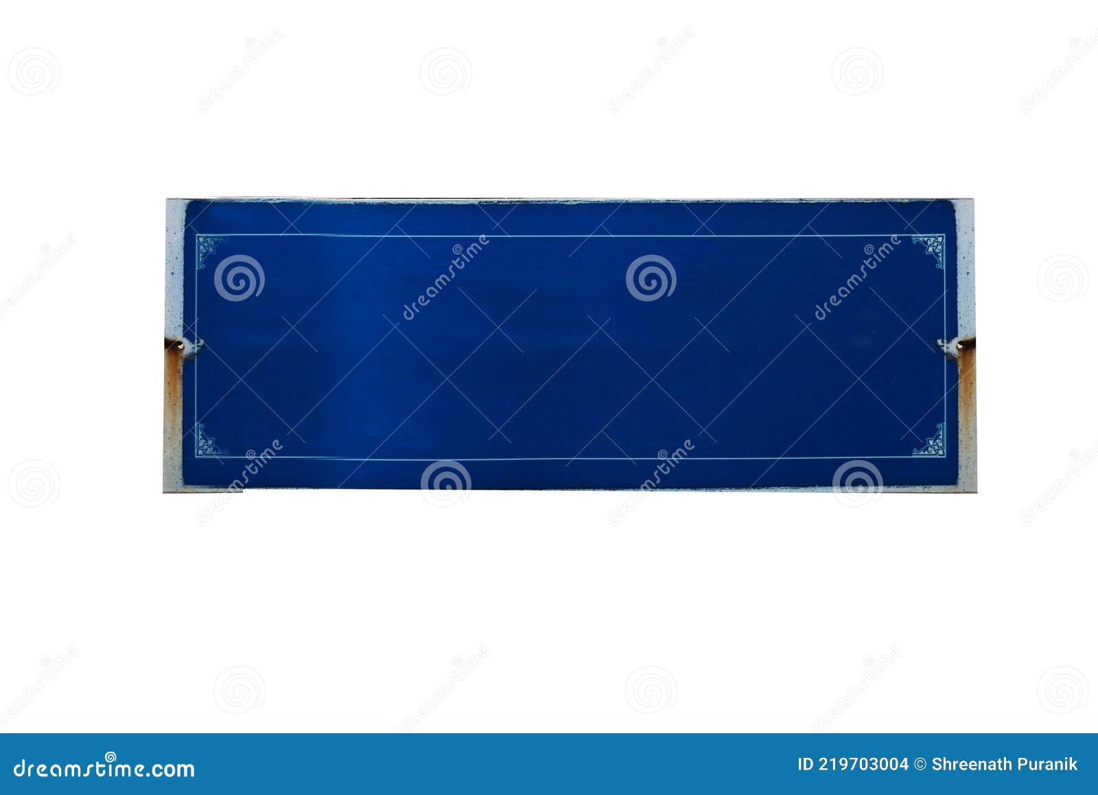 Viejo Letrero Azul Aislado En Blanco Foto de archivo - Imagen de moho ...