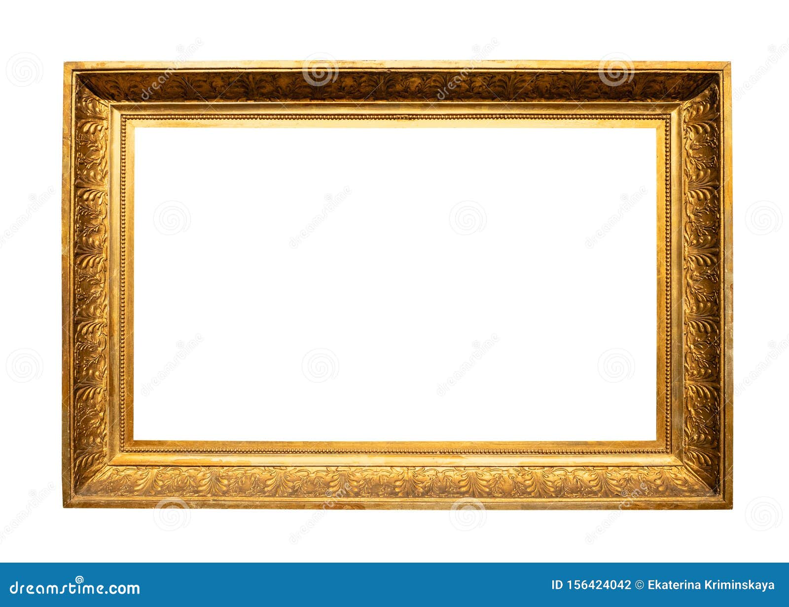 Viejo Marco De Madera Tallada, Ancho Y Largo Foto de archivo - Imagen ...