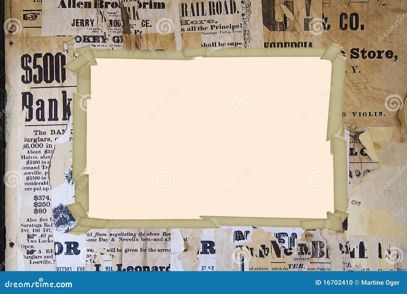 Viejo Marco En El Periódico. Foto de archivo - Imagen de medio, media ...