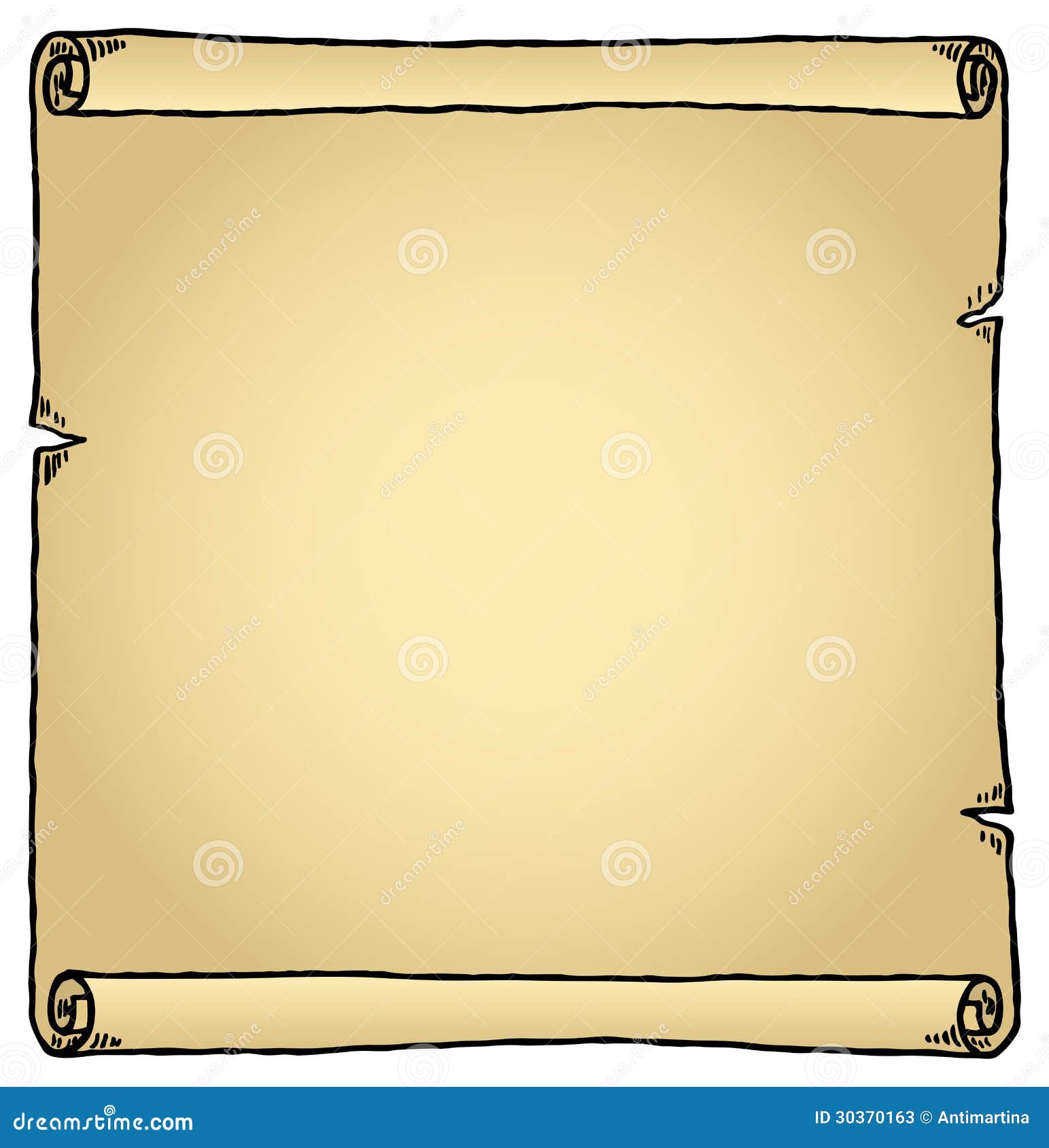 Viejo rollo de pergamino ilustración del vector. Ilustración de ...