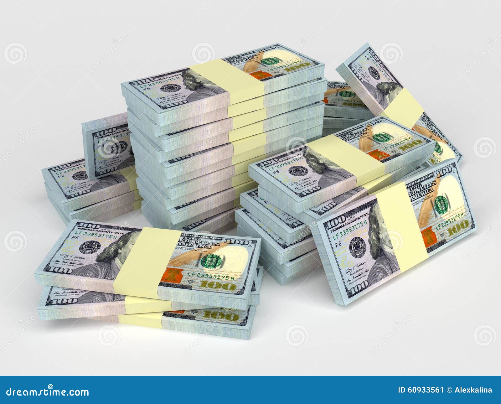 Viel Geld stock abbildung. Illustration von finanziell - 60933561